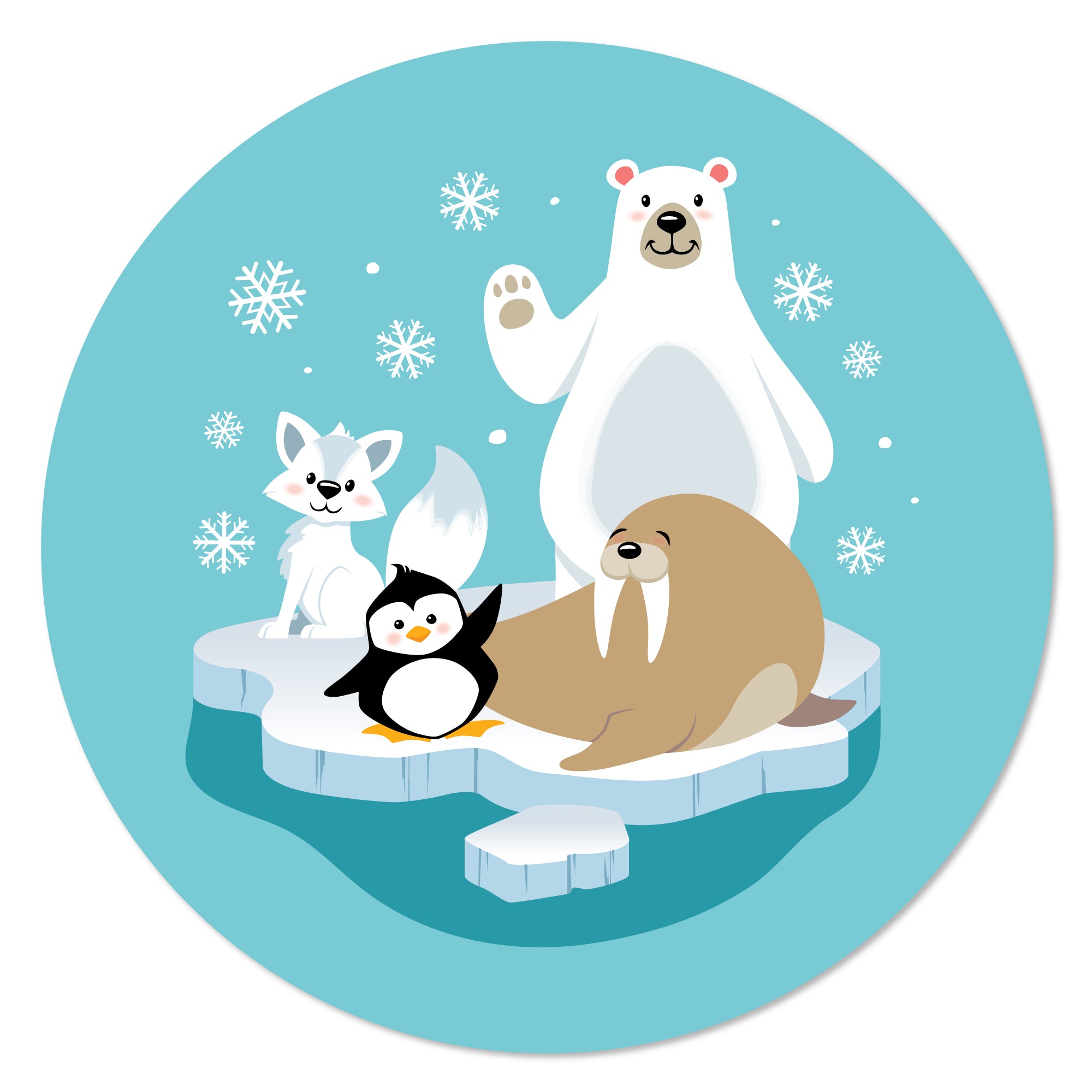 Arctic Polar Animals - Winter Party Theme | BigDotOfHappiness.com – Big ...