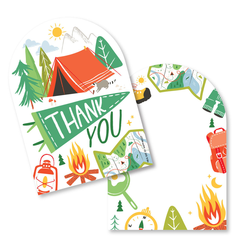 Camping Thank You Cards 12ct Kids Birthday Party Notes
