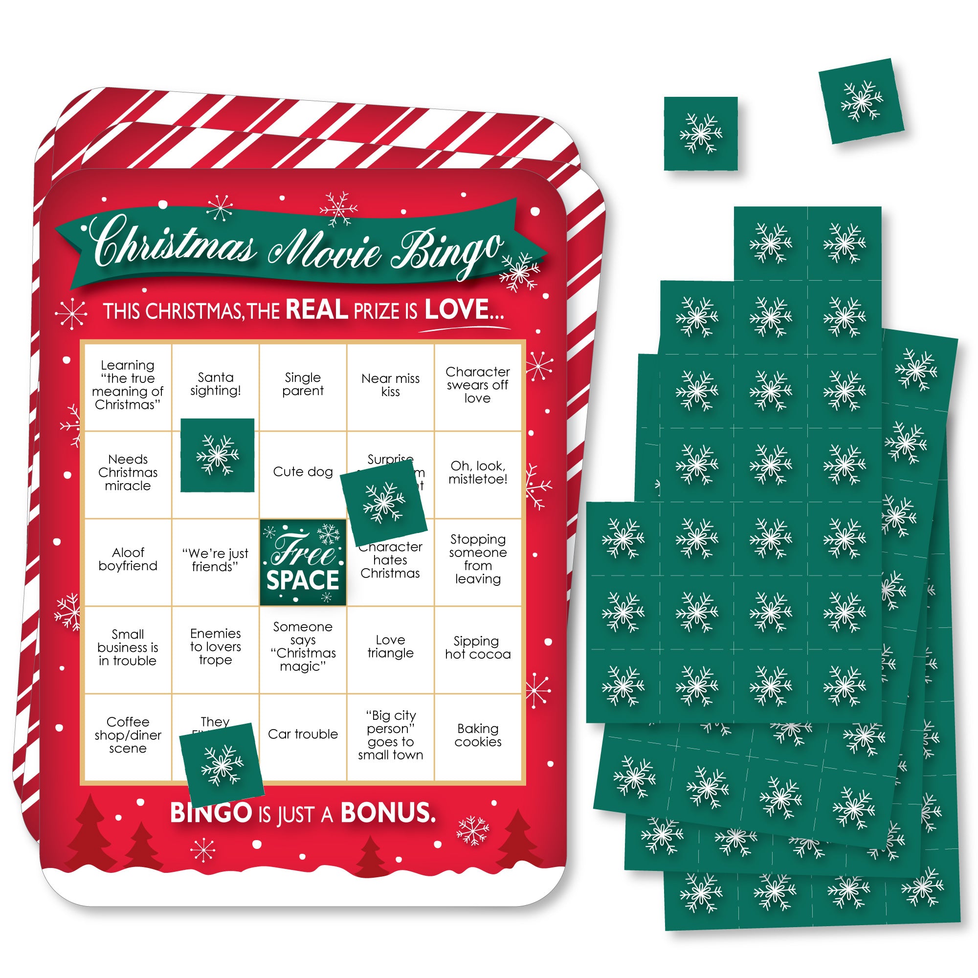 Christmas Movie Bingo, Christmas Party Games, Rom Com Holiday Bingo ...