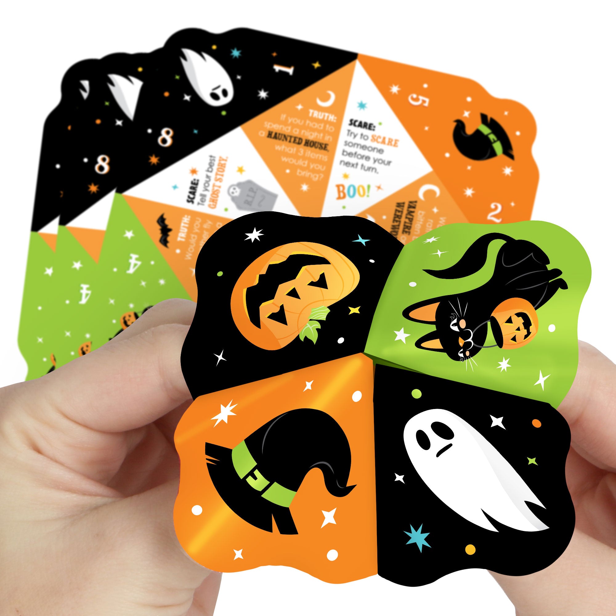 Jack-O'-Lantern Halloween - Kids Halloween Party Cootie Catcher Game ...