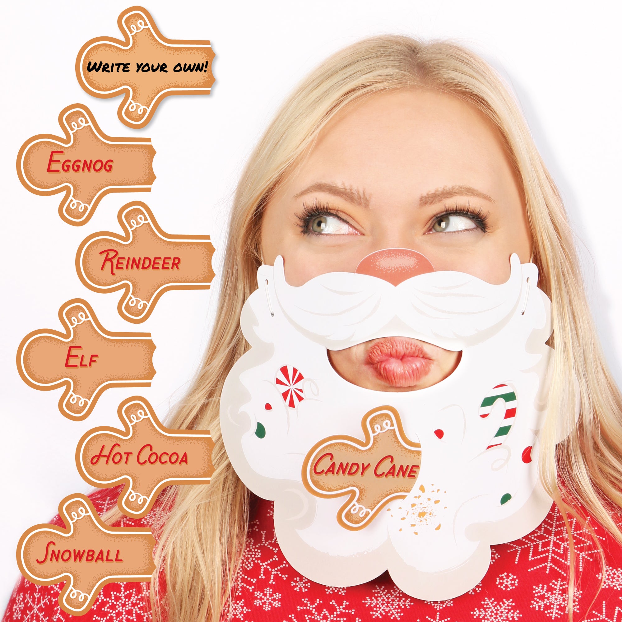 Jolly Santa Claus Beard Guessing Game, Fun Christmas Games for Kids and ...
