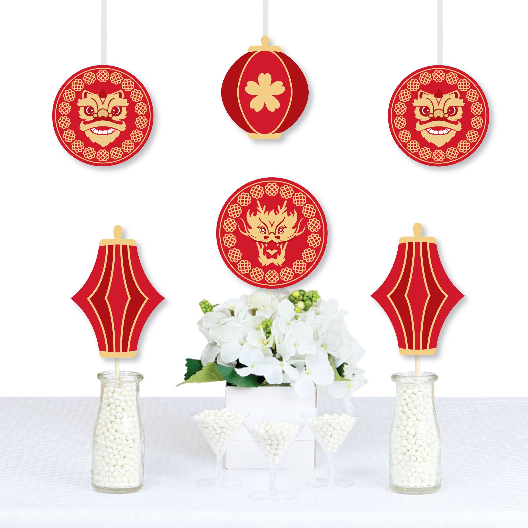 Lunar New Year - Lantern Decorations DIY 2024 Year of the Dragon ...