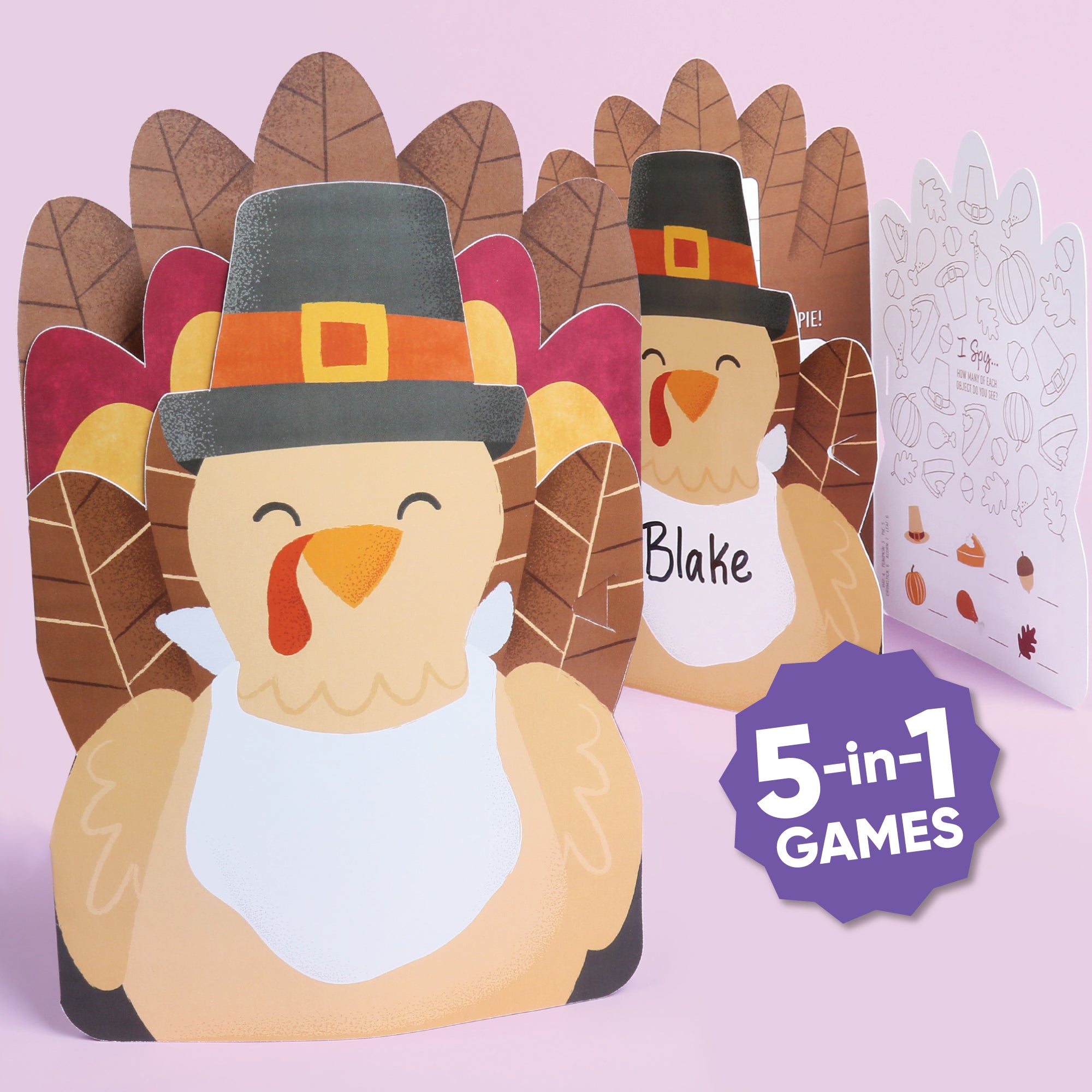 Thanksgiving Turkey Activity Books, Thanksgiving Games for Kids ...