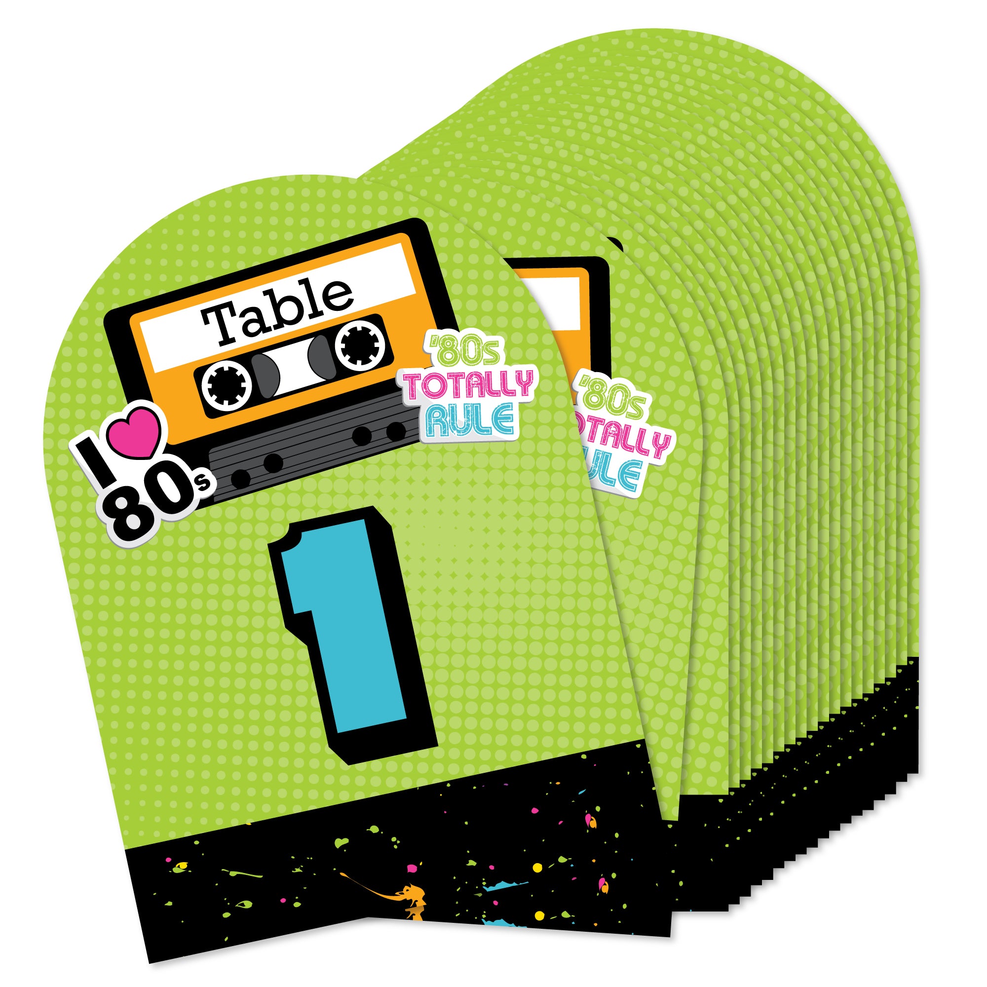 80's Retro - Totally 1980s Party Double-Sided 5 x 7 inches Cards ...