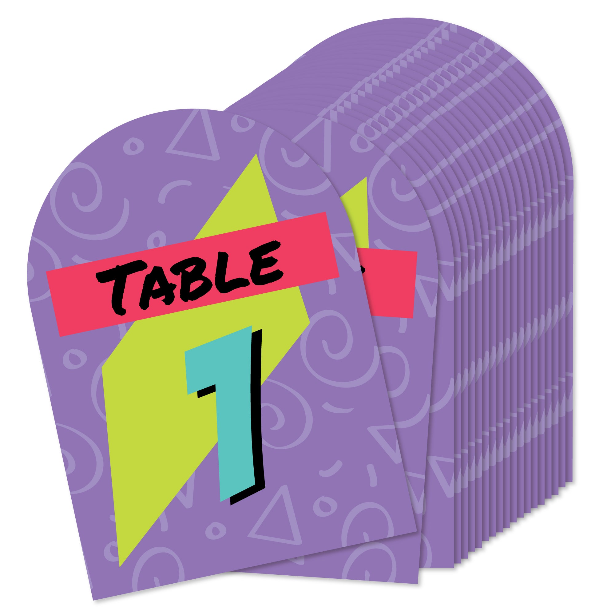 90's Throwback - 1990s Party Double-Sided 5 x 7 inches Cards - Table ...