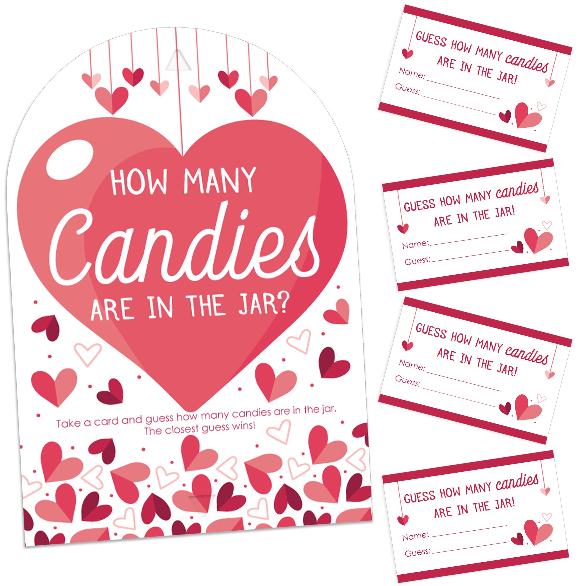 Happy Galentine’s Day - How Many Candies Valentine’s Day Party Game - 1 ...