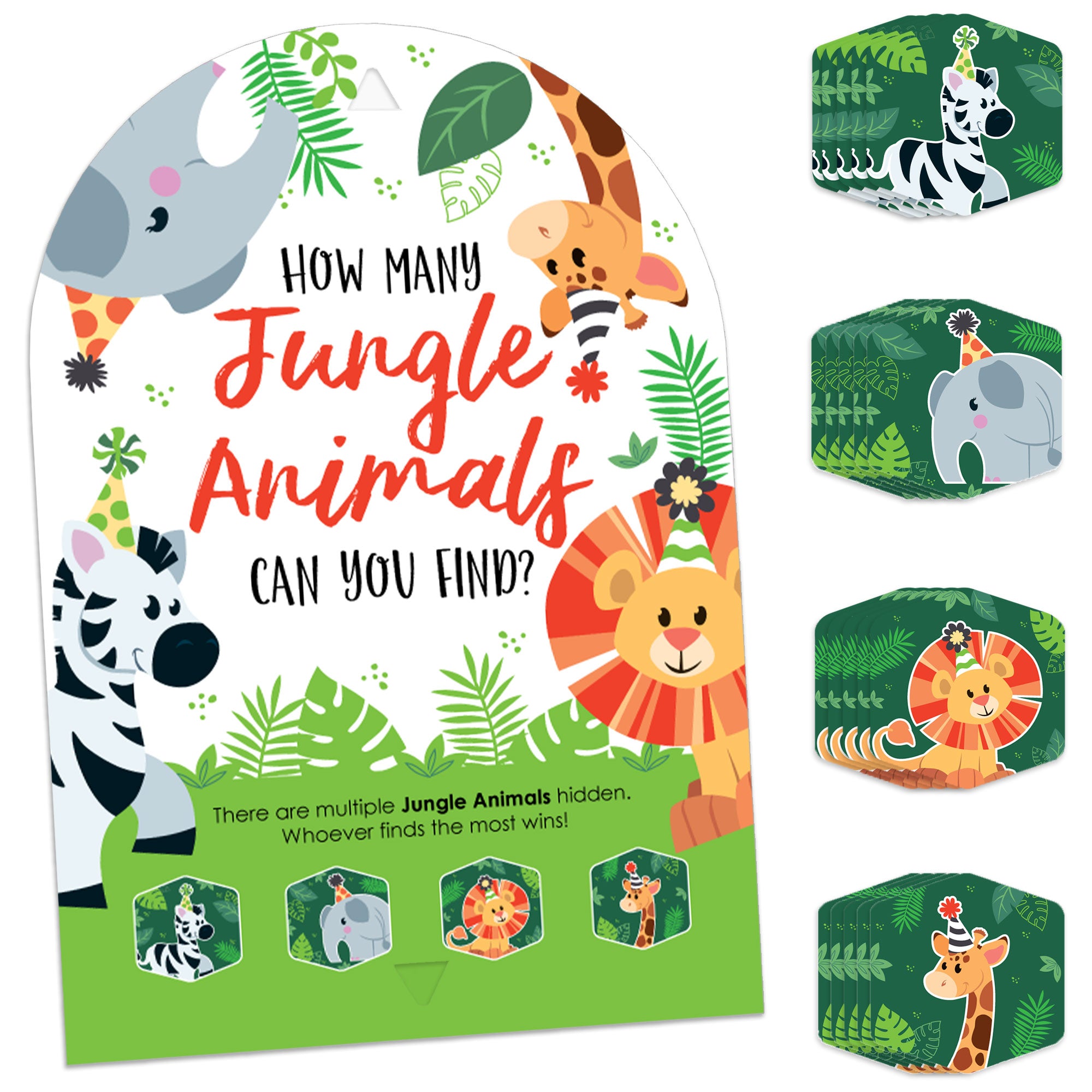 Jungle Party Animals - Safari Zoo Animal Birthday Party or Baby Shower ...