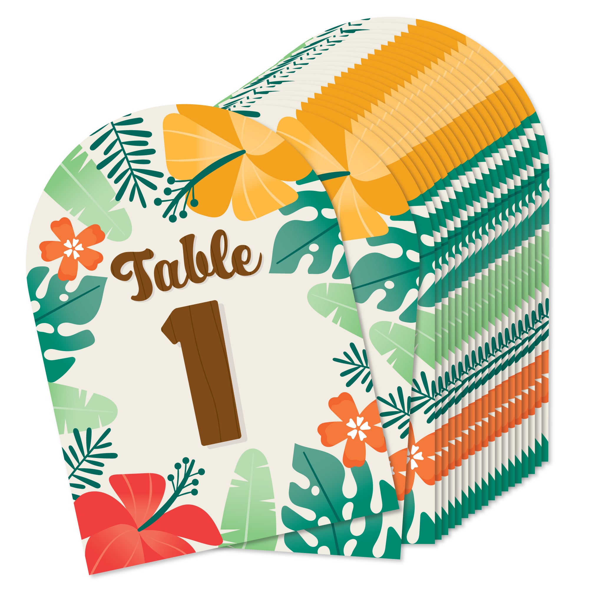Tropical Luau - Hawaiian Beach Party Double-Sided 5 x 7 inches Cards ...