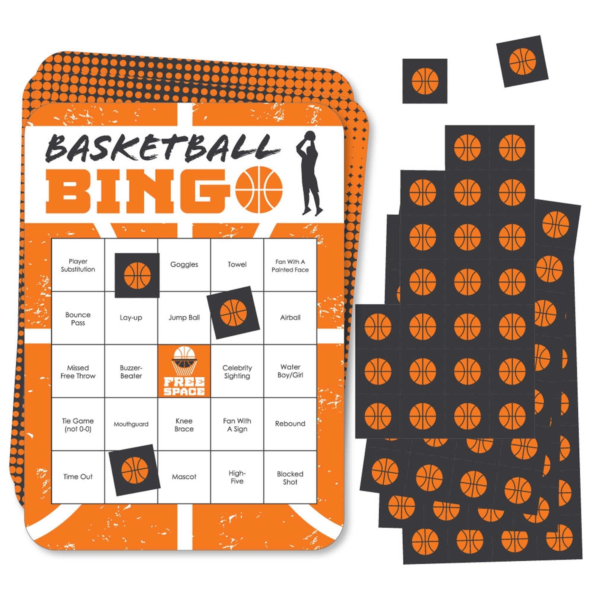 Basketball - Let the Madness Begin - Bar Bingo Cards and Markers ...