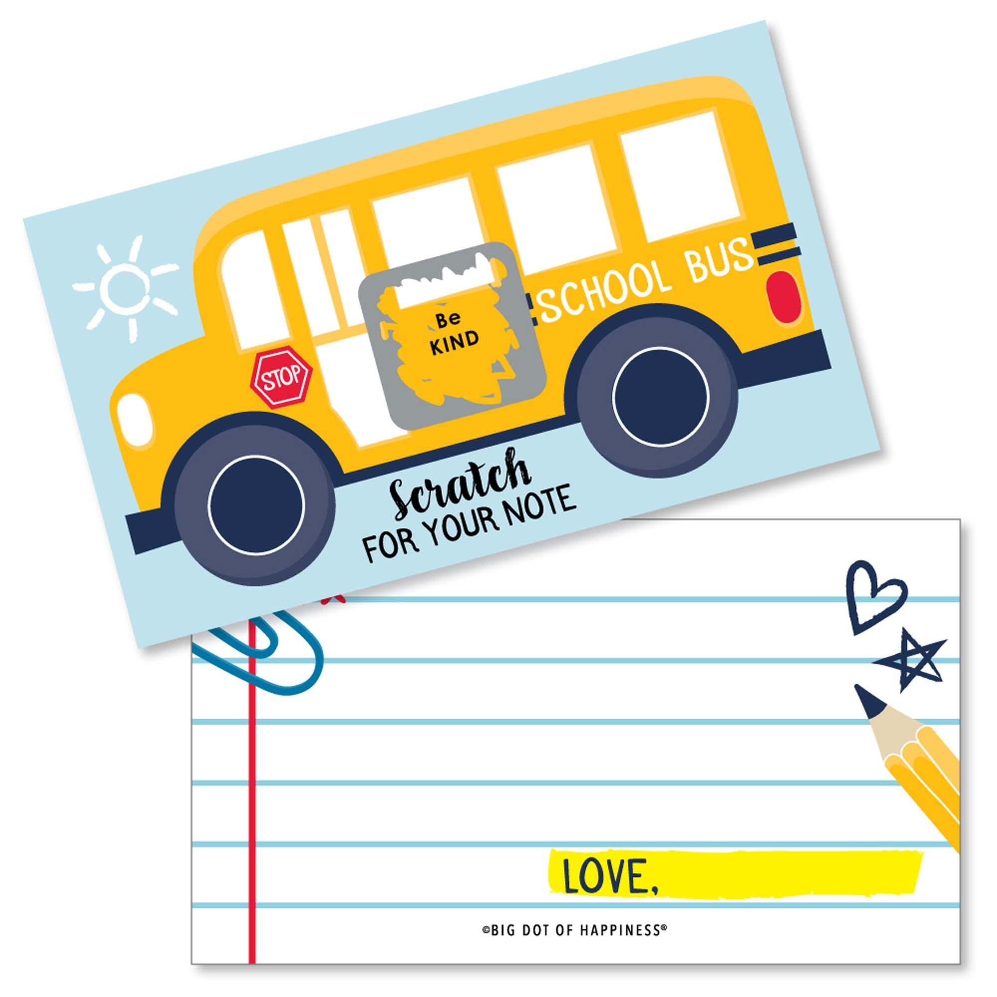 Back to School - First Day of School Kids Lunch Box Notes - Scratch Off ...
