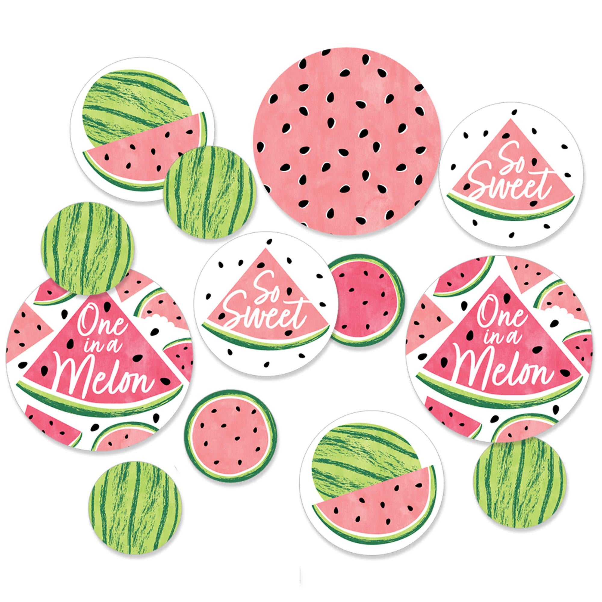 Sweet Watermelon - Fruit Party Giant Circle Confetti - Party ...