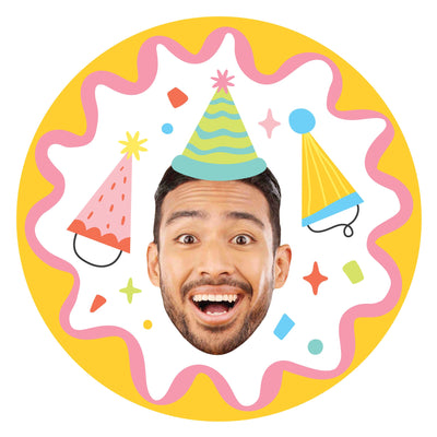 Custom Photo Colorful Birthday Party Game Pull Tabs | BigDotofHappiness.com