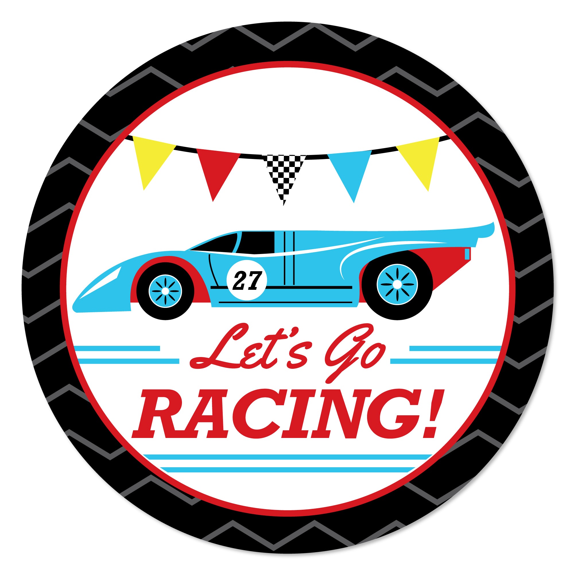 Let's Go Racing - Racecar Birthday Party Theme | BigDotofHappiness.com ...