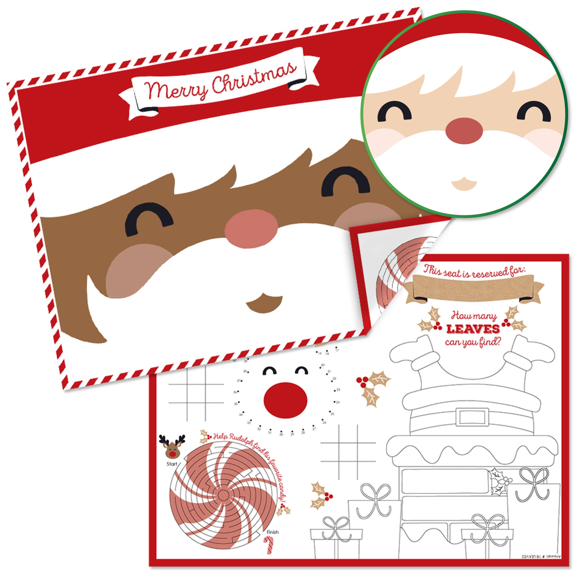 Santa Claus Paper Cut Out