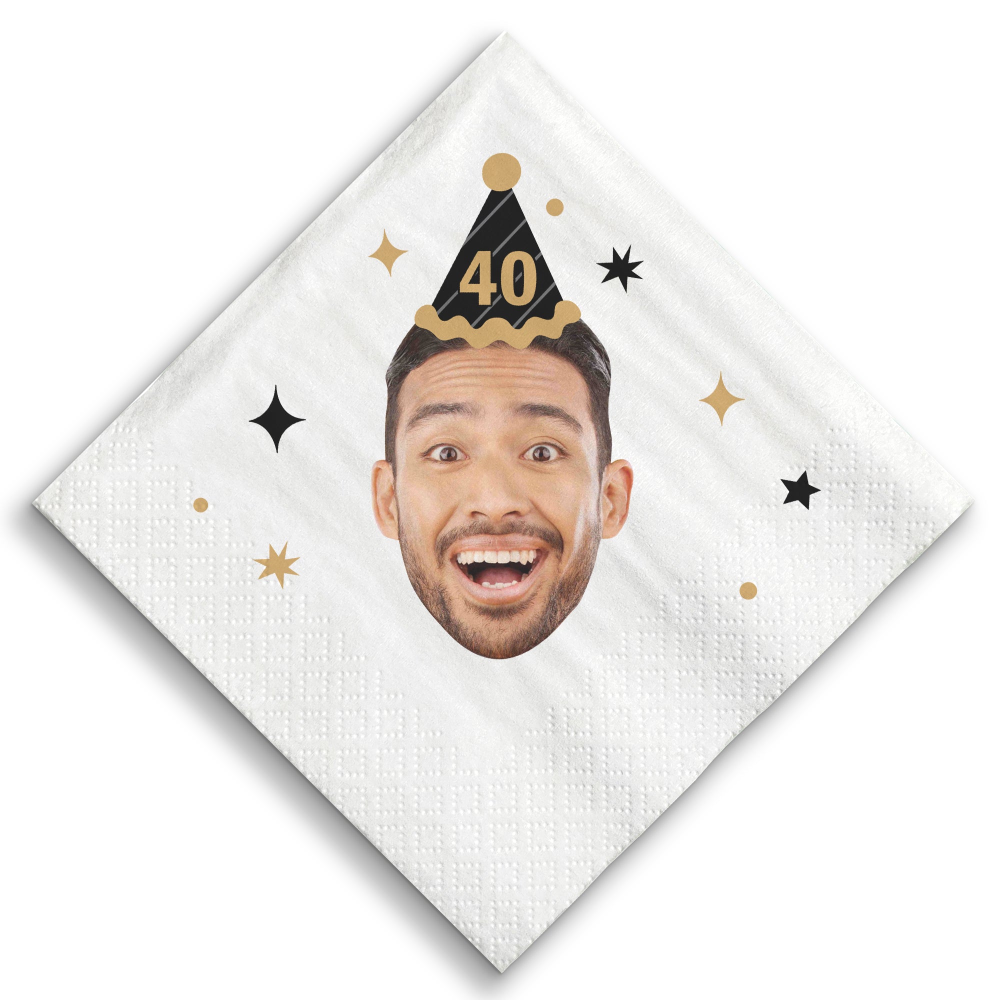 Custom Birthday Party Napkins – Personalized Face Cocktail Napkins ...