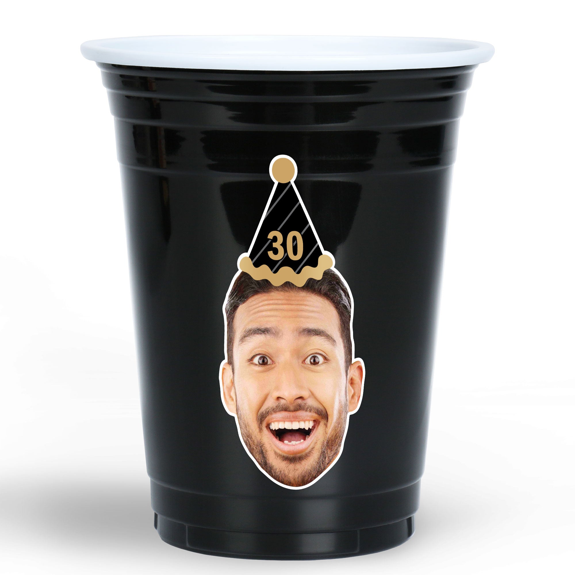 Custom Birthday Cups, 16oz Disposable Drinkware | BigDotofHappiness.com