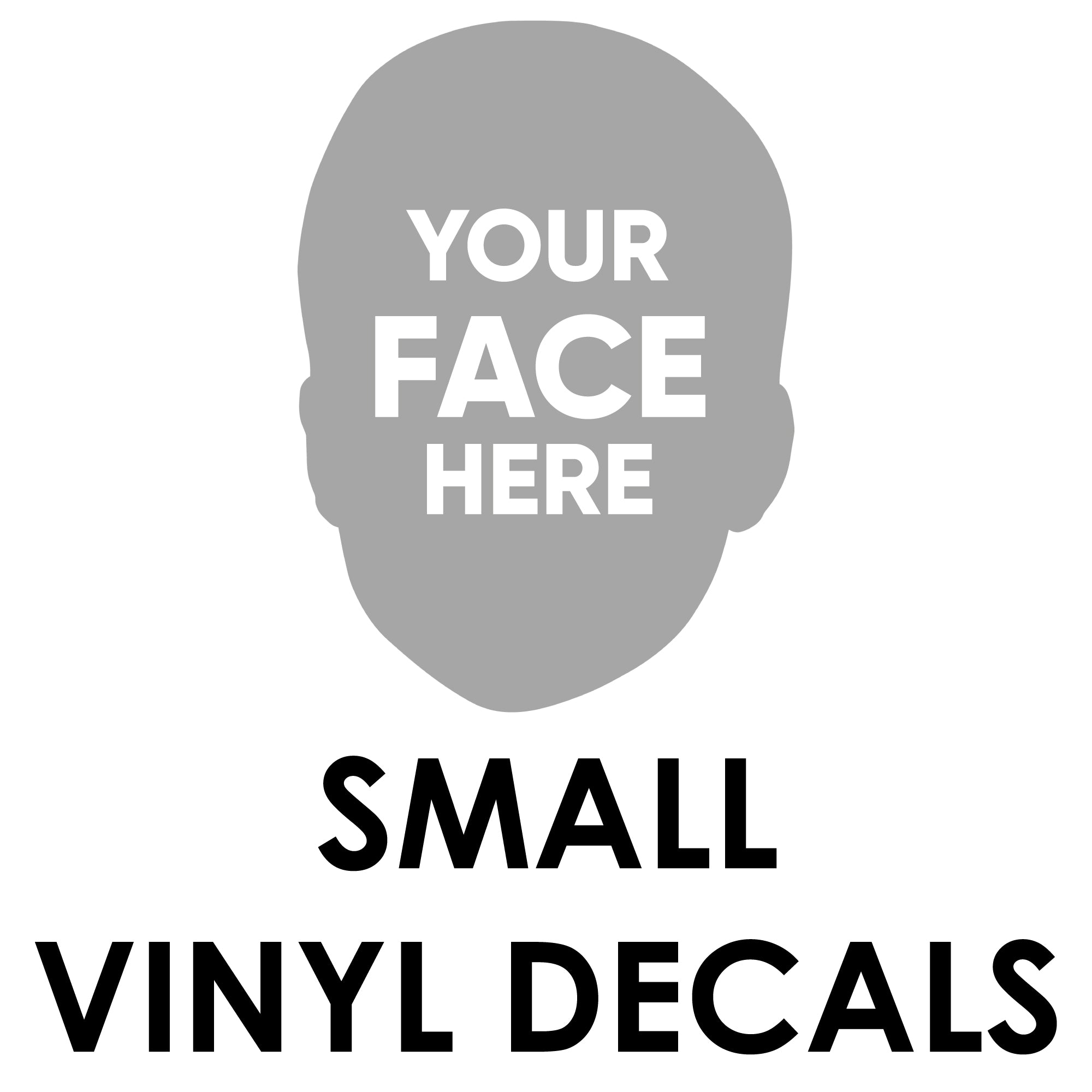 Custom Fun Face Vinyl Decals - Multiple Sizes | BigDotOfHappiness.com ...