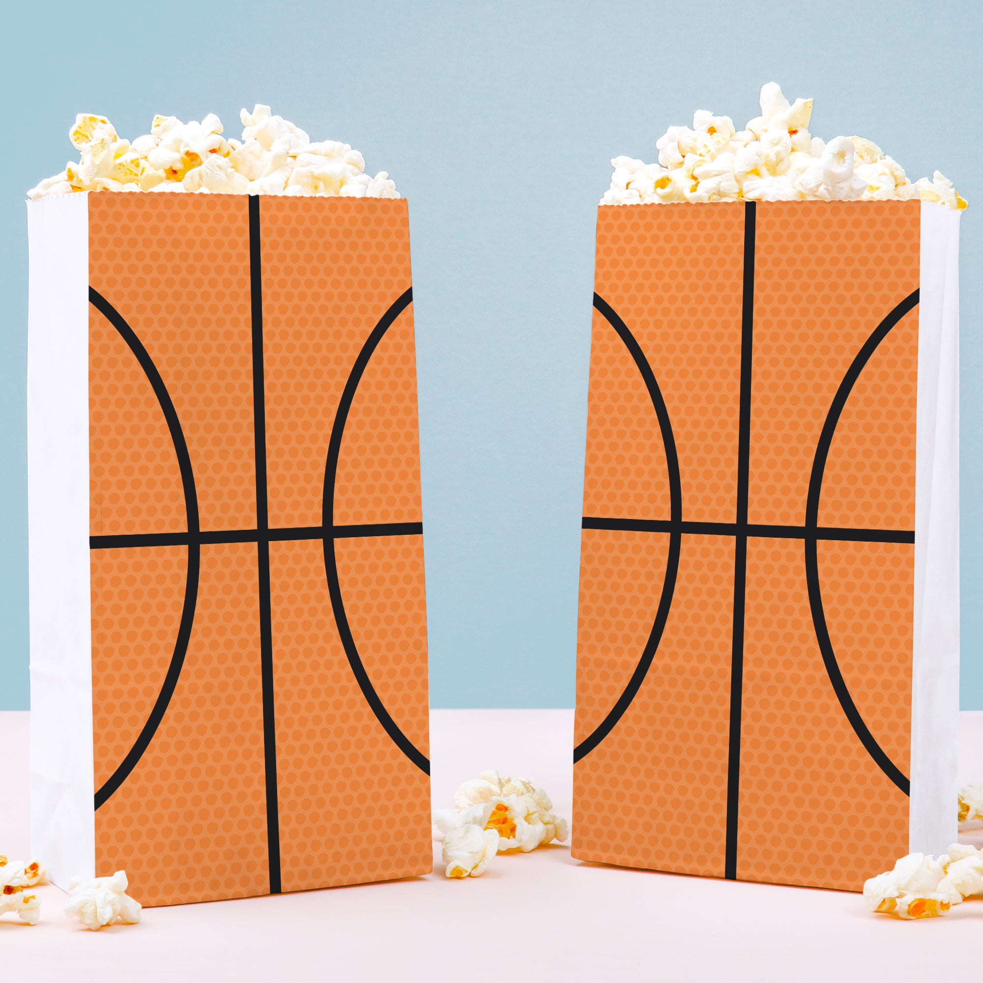 Popcorn Bag - Basketball Party Favors - 25 Ct | BigDotofHappiness.com