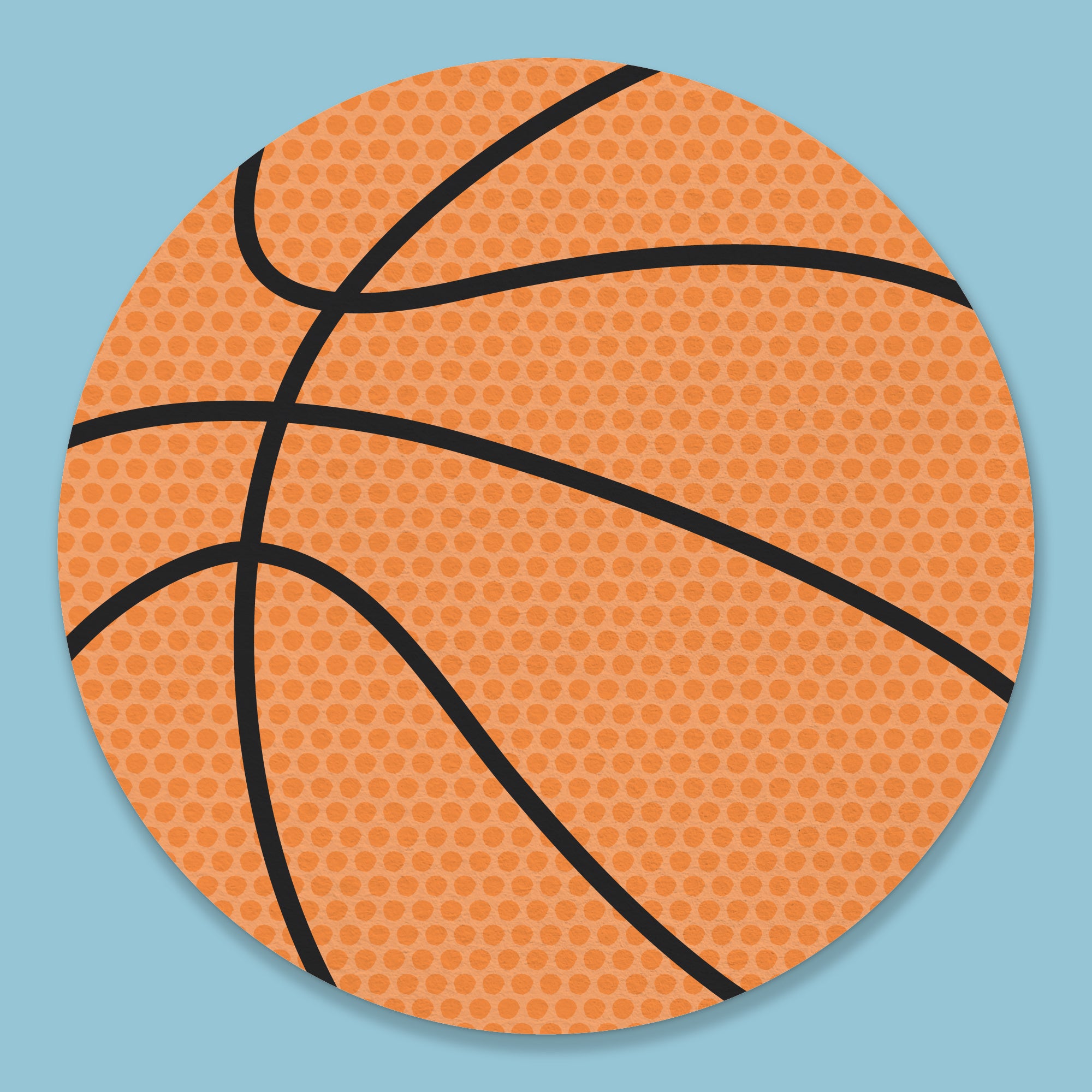 25 Ct Basketball Drink Coasters, 4-Inch Disposable Round Paper Coasters ...