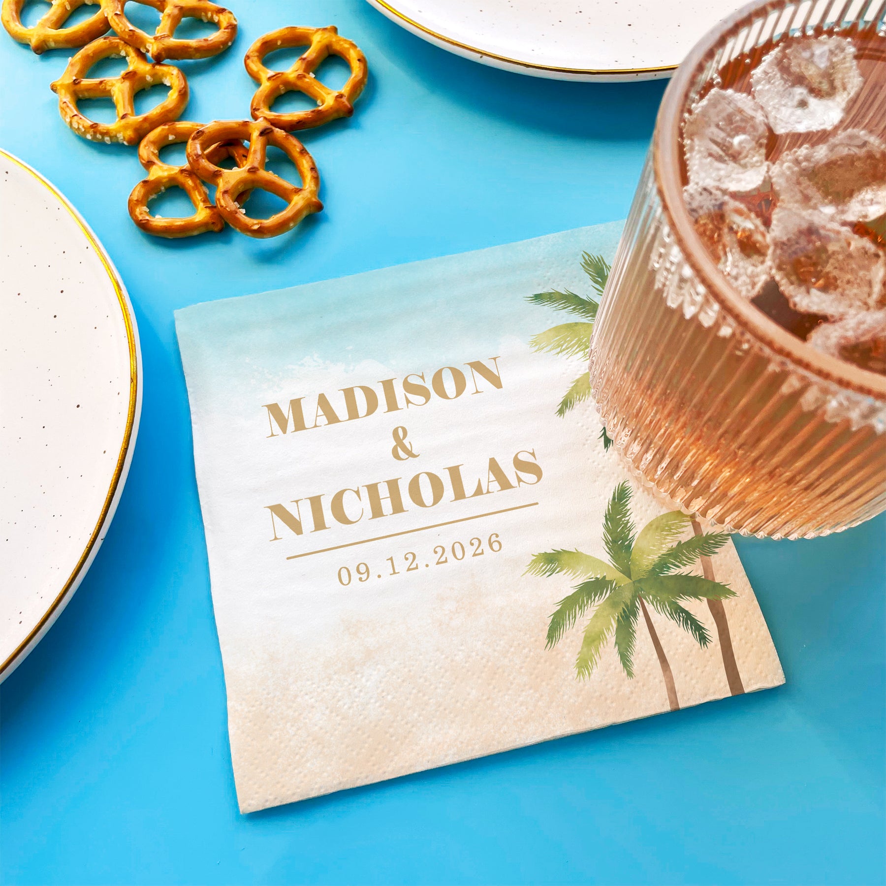 Custom Wedding Party Napkins – Personalized Cocktail Napkins ...