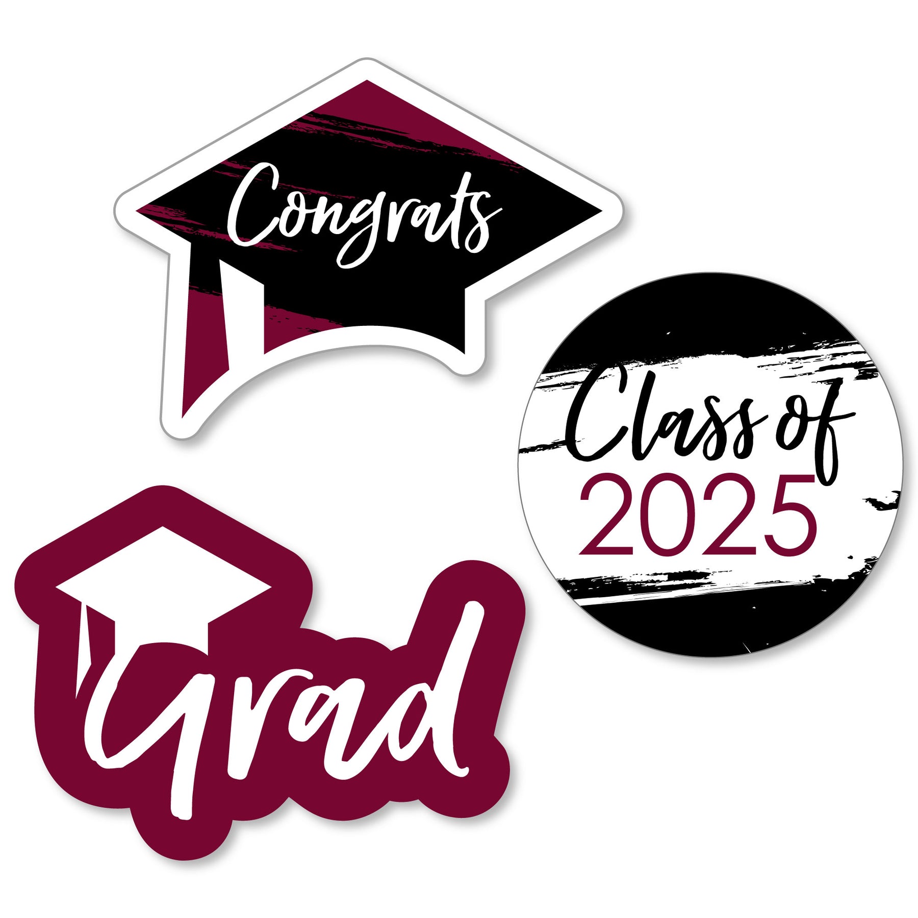 Maroon Grad - Best is Yet to Come - DIY Shaped 2025 Graduation Party ...