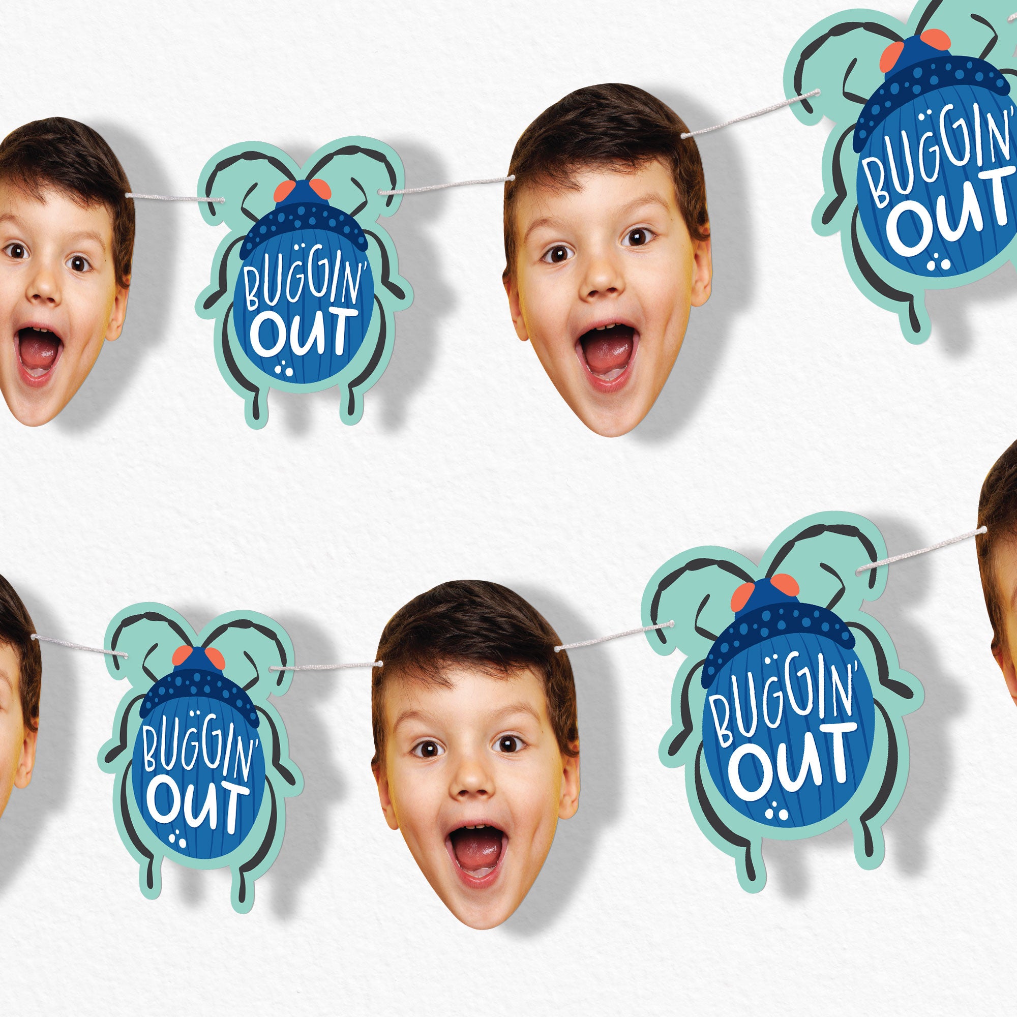 Custom Photo Bug Garland Banner, Personalized Bug Birthday Party ...
