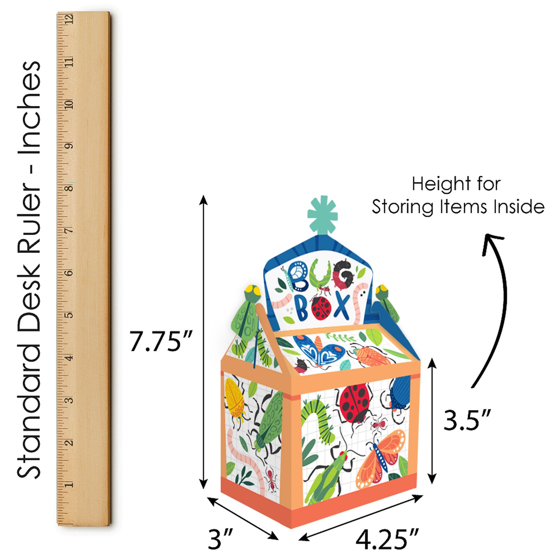 Buggin' Out - Treat Box Party Favors - Bugs Birthday Party Goodie Gable ...