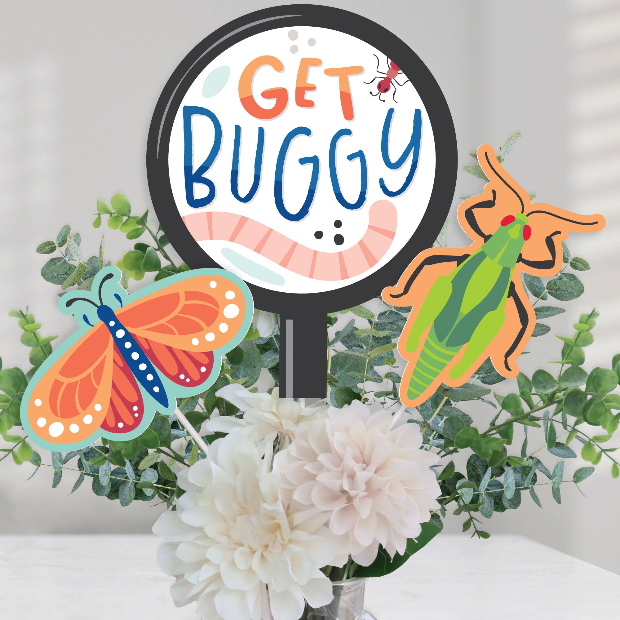 Buggin' Out - Bugs Birthday Party Centerpiece Sticks - Table Toppers ...