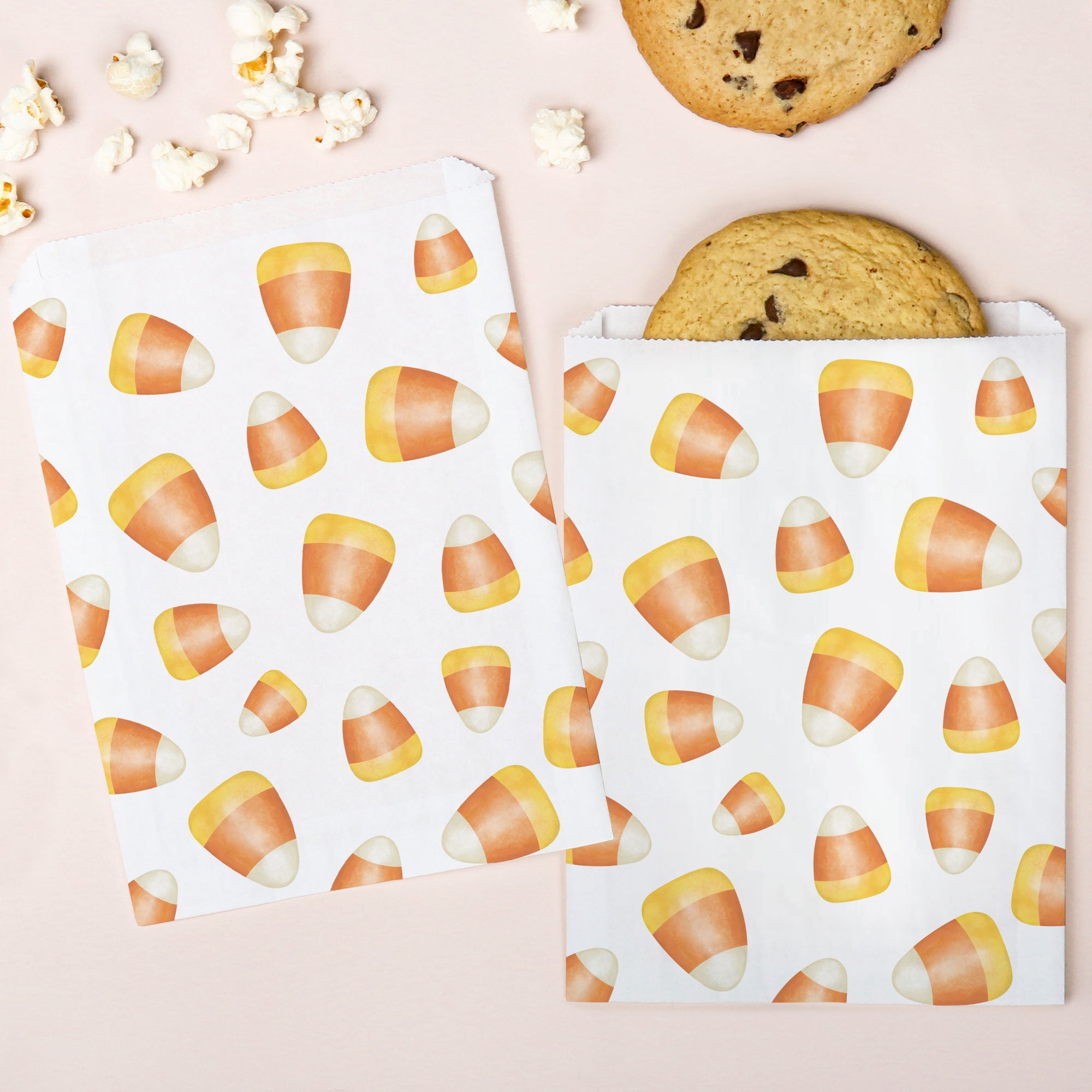 Candy Corn Paper Treat Bags, Halloween and Fall Party Individual Candy ...