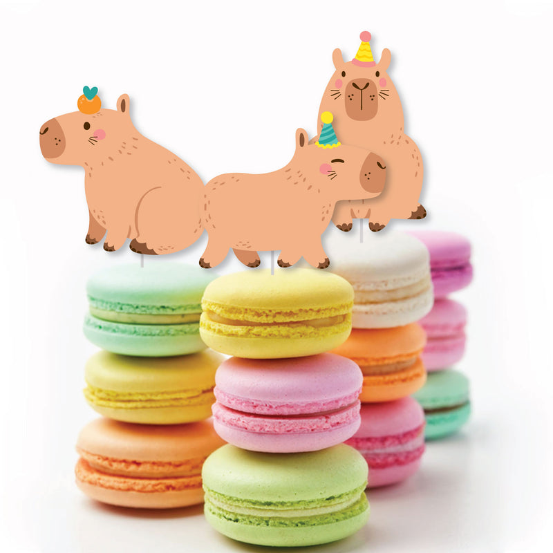 Capy Birthday - DIY Shaped Capybara Party Cut-Outs - 24 Count ...