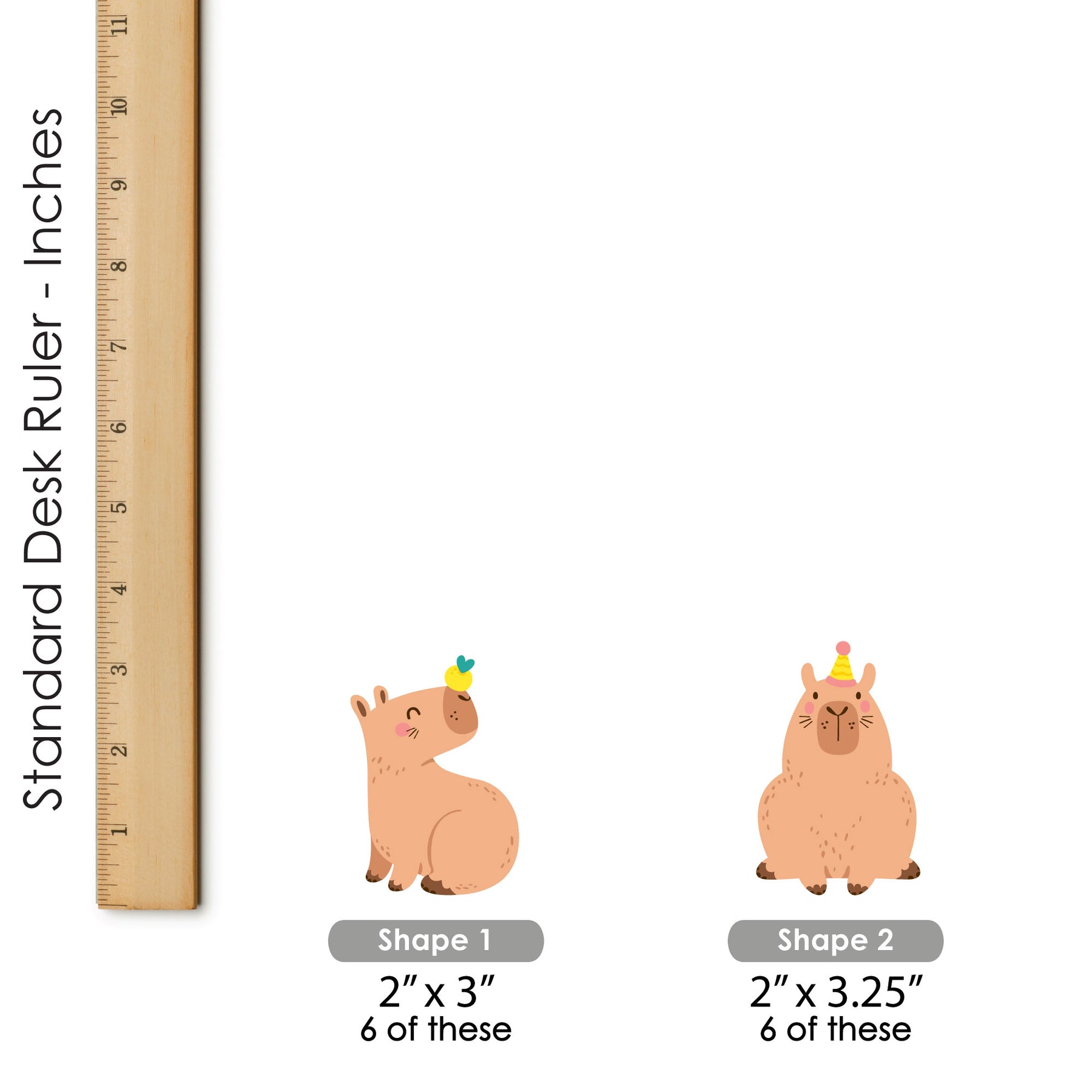 Capy Birthday - DIY Shaped Capybara Party Cut-Outs - 24 Count ...