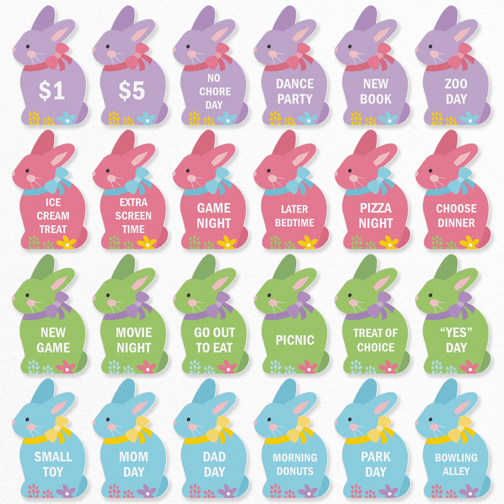 Colorful Easter Egg Hunt Tokens - 24 Ct | BigDotOfHappiness.com – Big ...