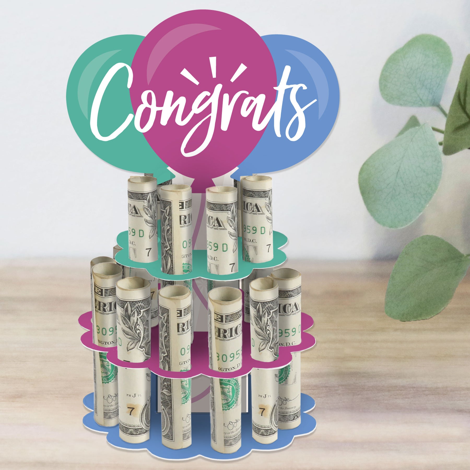 Congrats - DIY Congratulations Money Holder Gift - Cash Cake ...