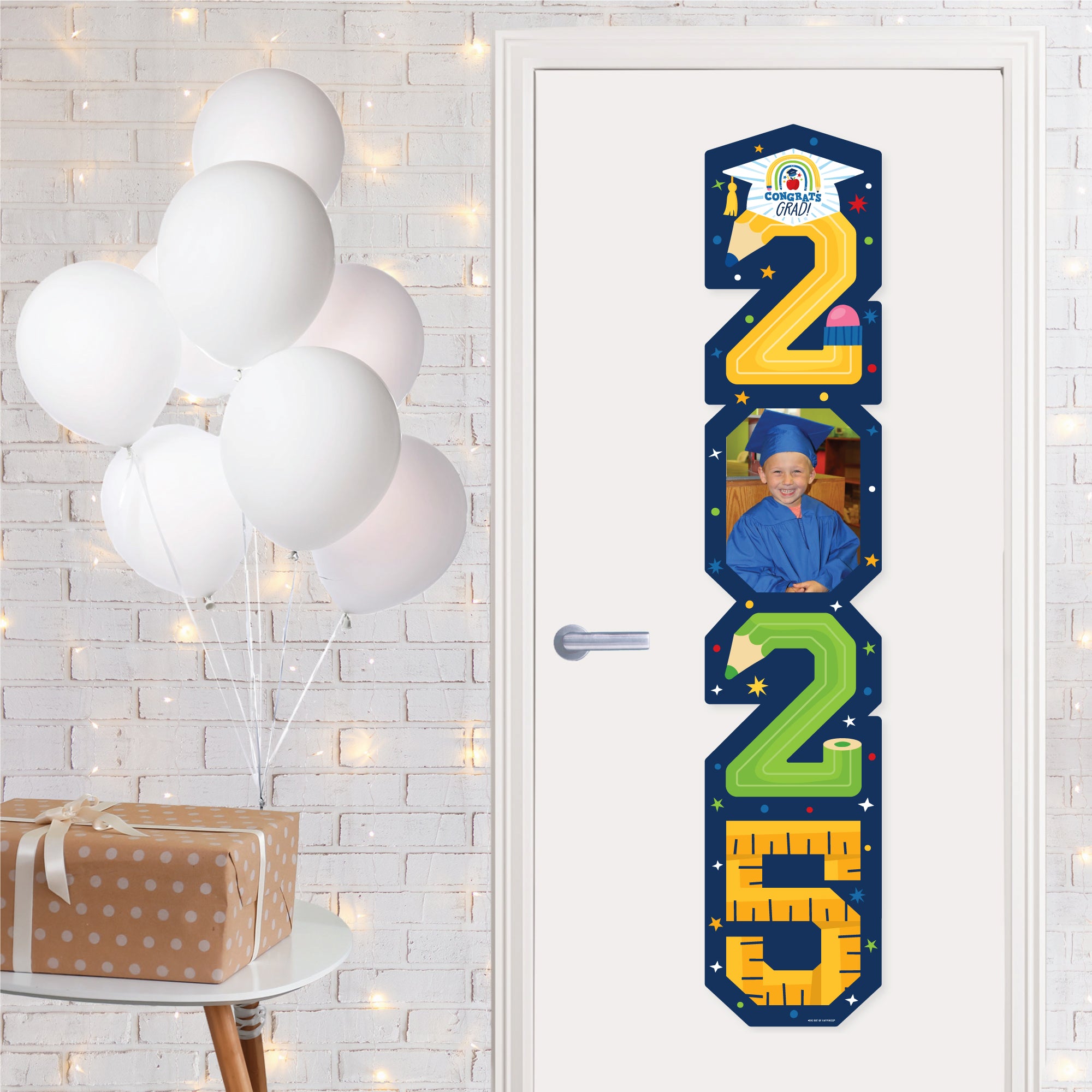Elementary Grad - Custom 2025 Kids Graduation Party Vertical Decoration ...