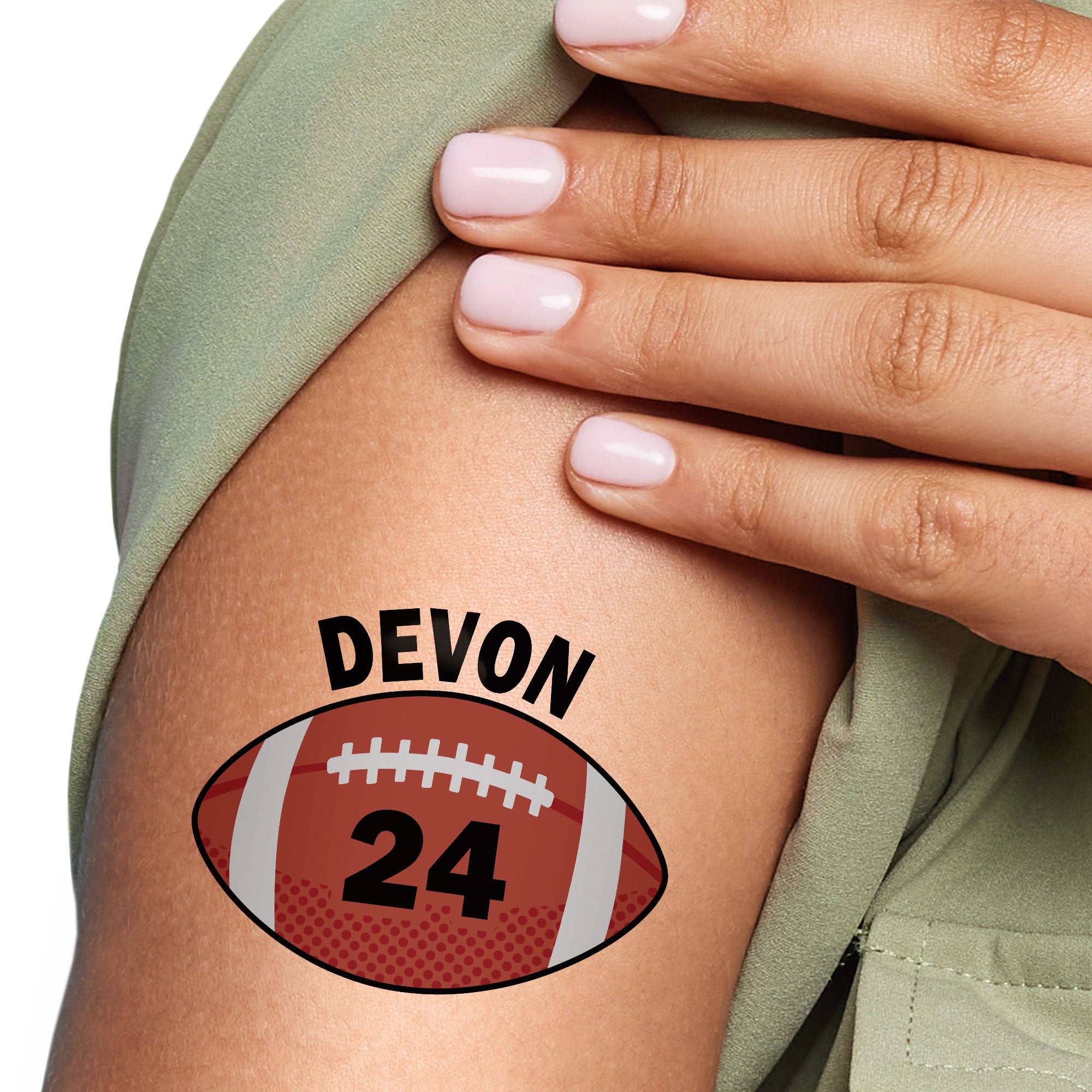 Personalized Football Temporary Tattoos Sports Event Favors ...