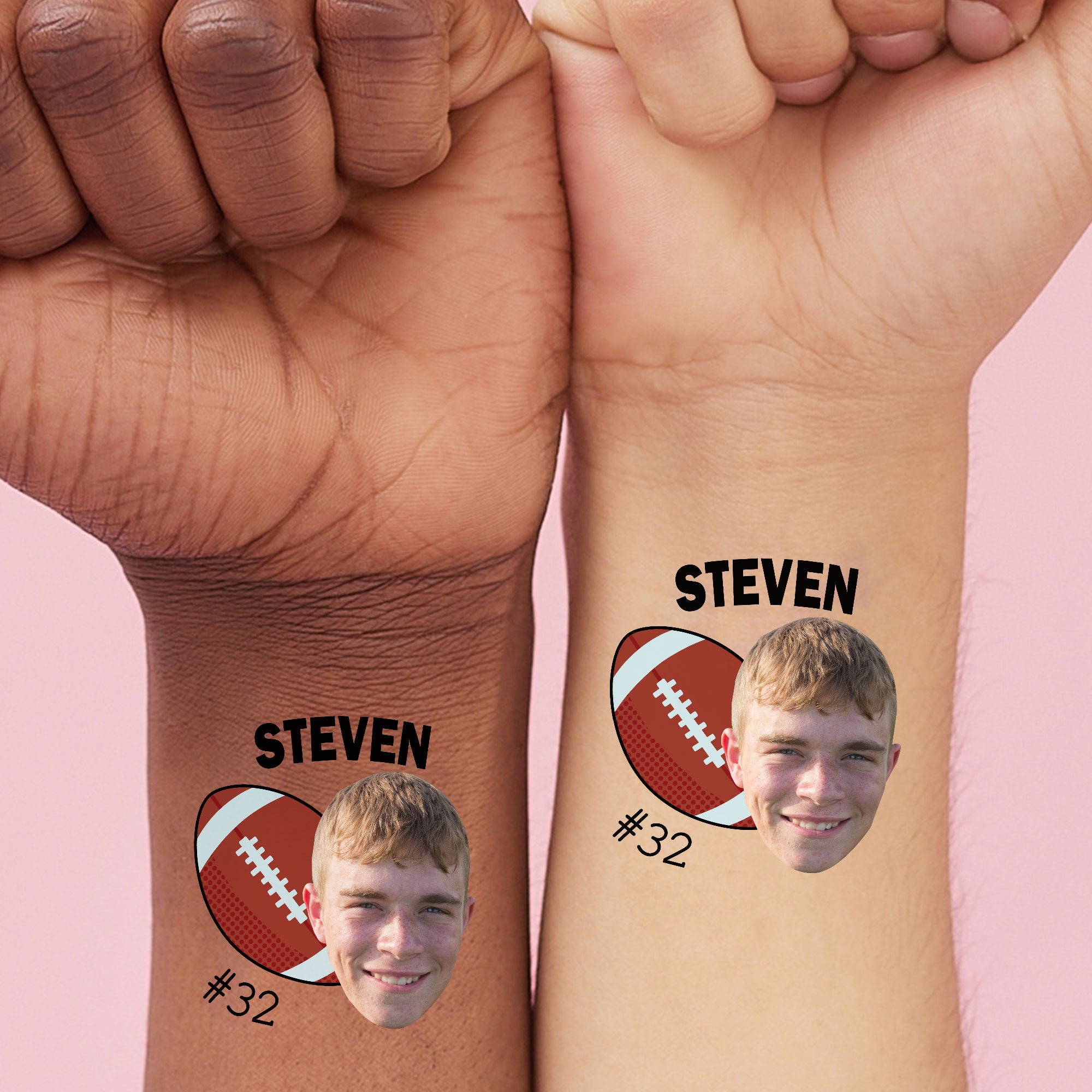 Temporary Football Face Tattoos