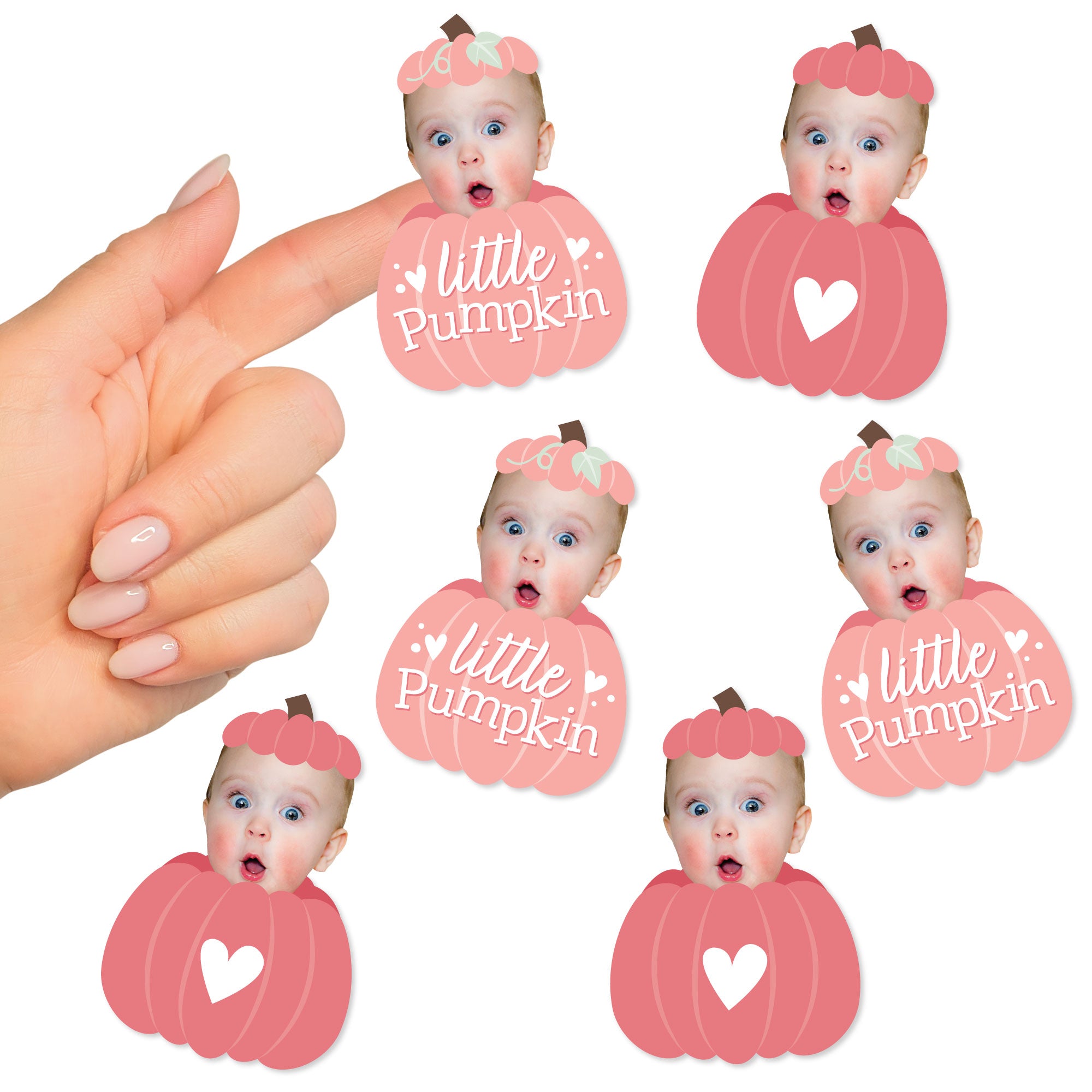 Custom Photo Girl Little Pumpkin - Fall Birthday Party Favors - Fun ...