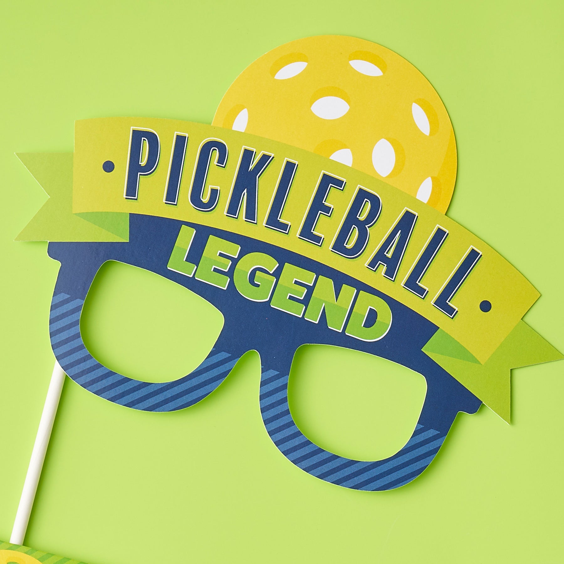 Let's Rally - Pickleball Glasses - Paper Card Stock Birthday or ...