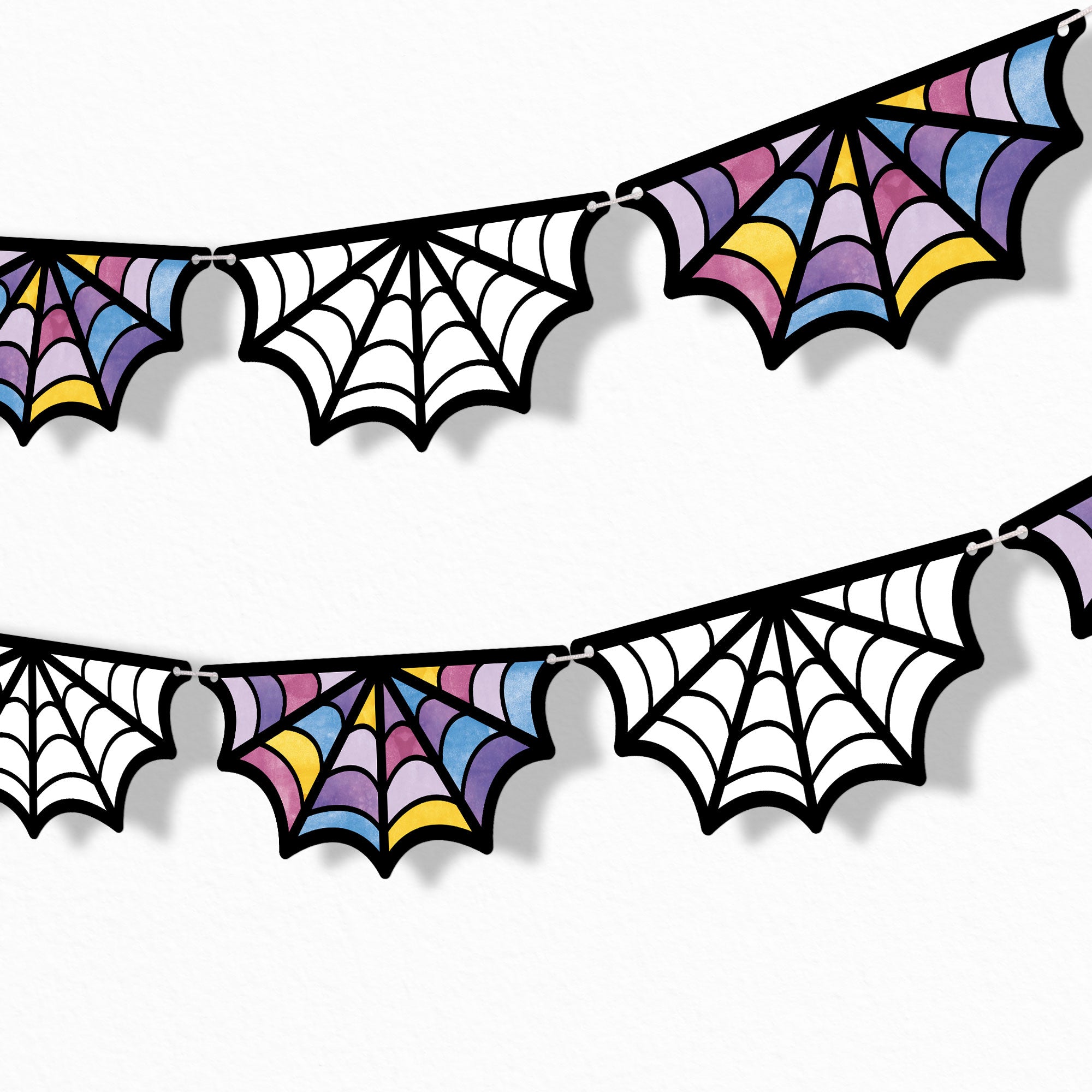 Goth Girl Garland Banner, Black and Purple Halloween or Gothic Birthday ...
