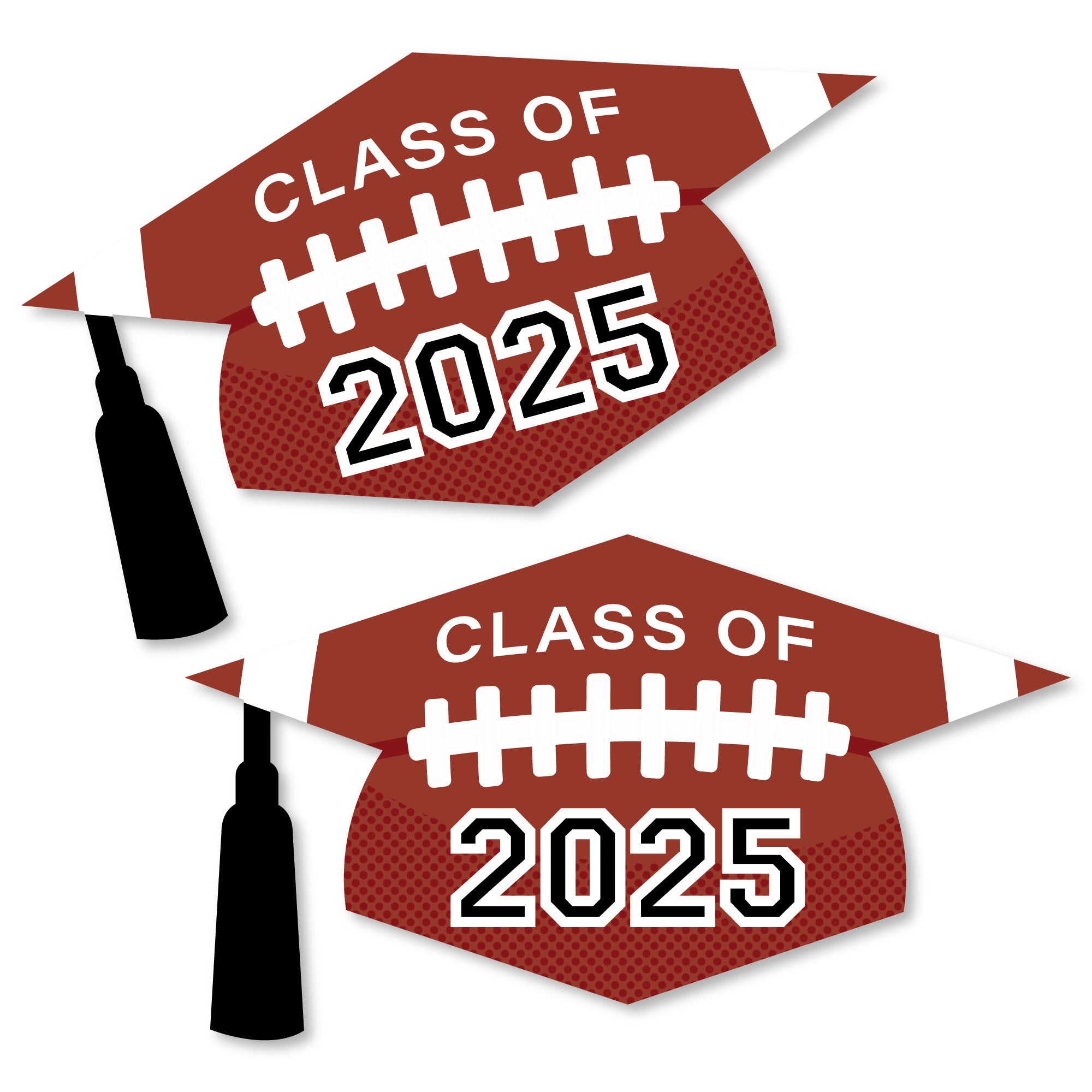 Grad Football - Grad Cap Decorations DIY 2025 Graduation Large Party ...