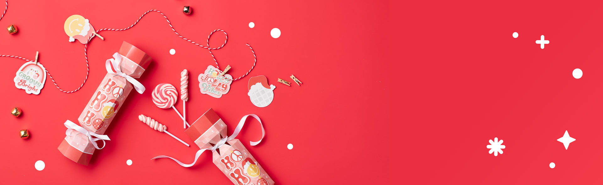 Groovy Christmas - Personalized Pastel Holiday Party Photo Booth Props ...