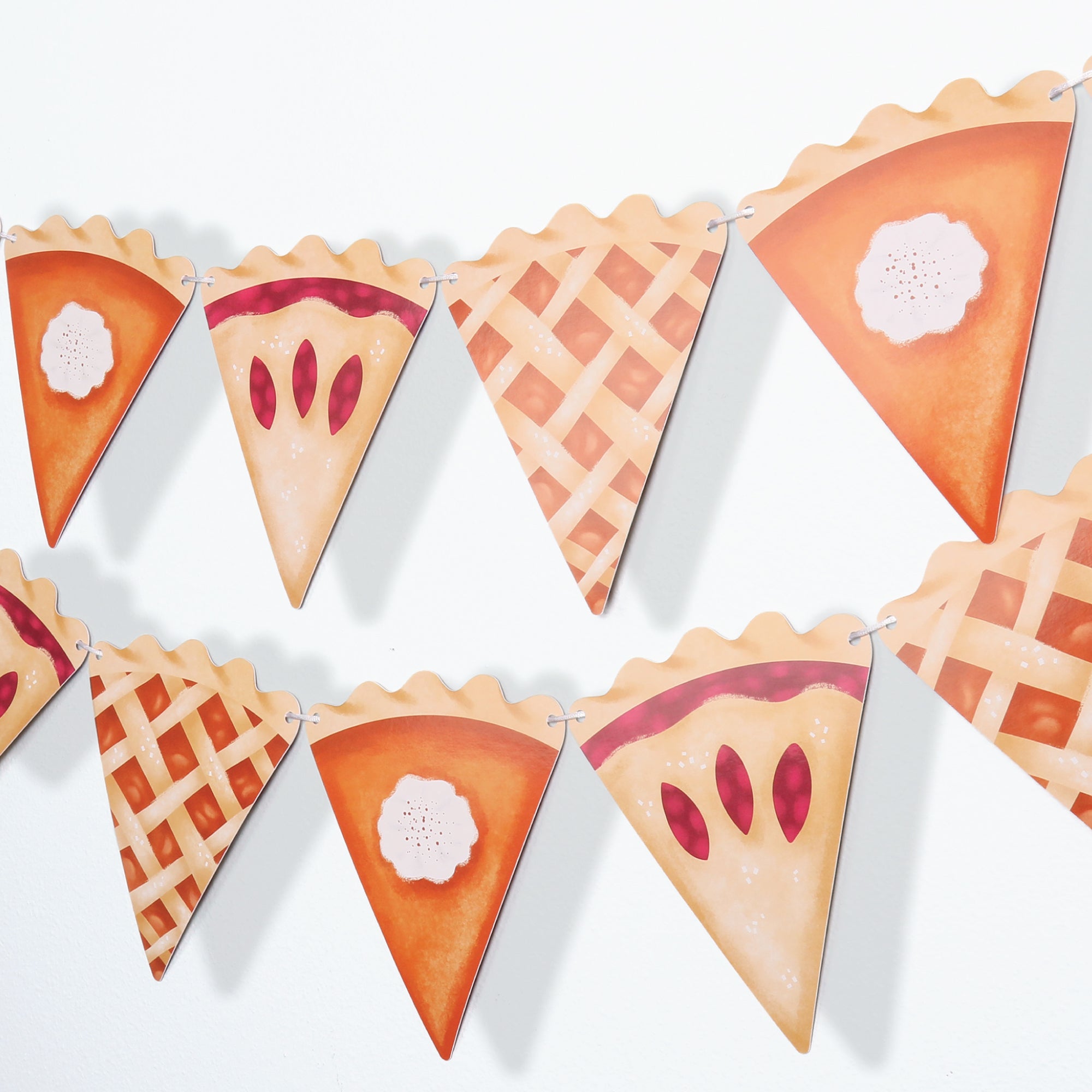 Holiday Pie Garland Banner, Thanksgiving Party Decorations ...