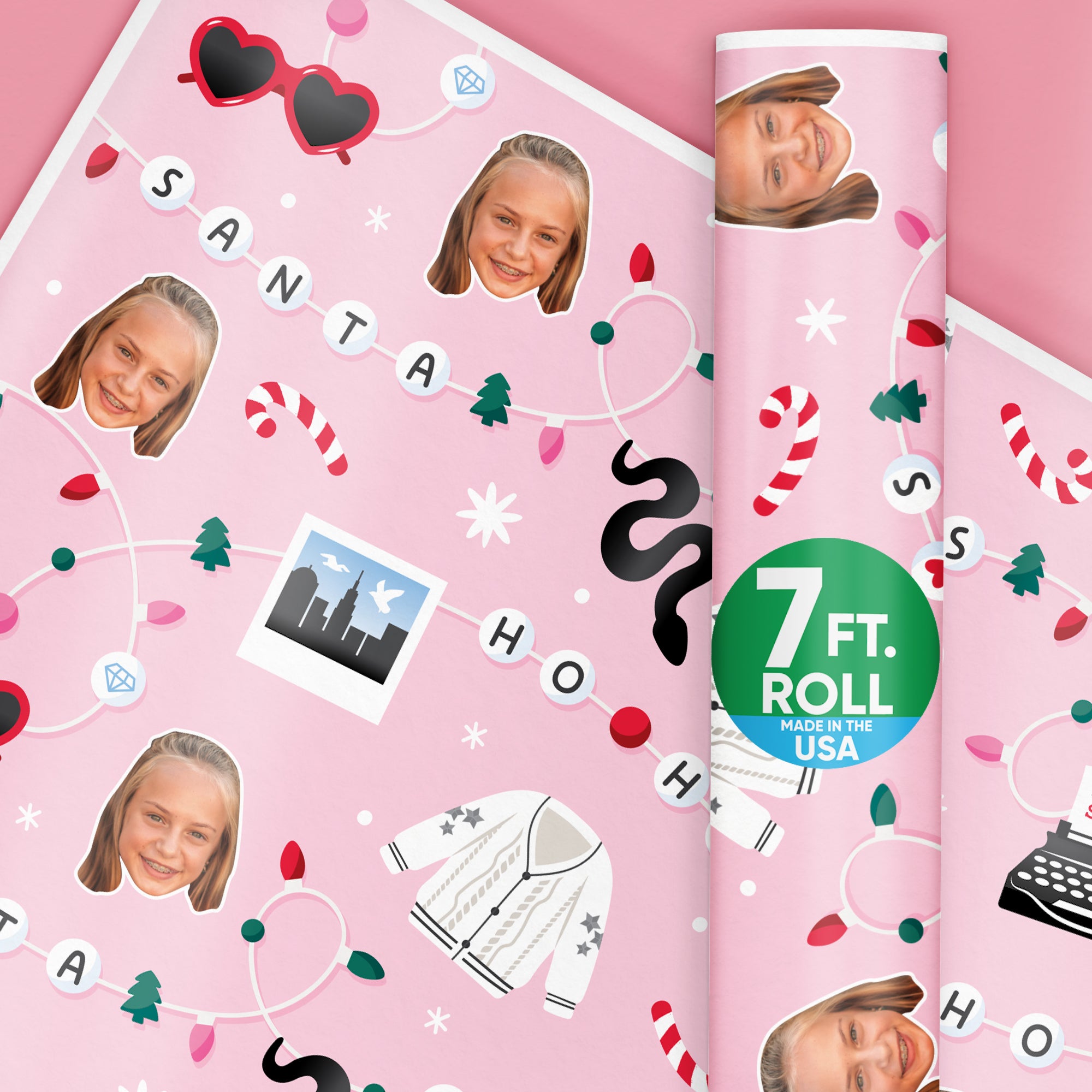 In My Christmas Era Personalized Photo Christmas Wrapping Paper, Funny ...