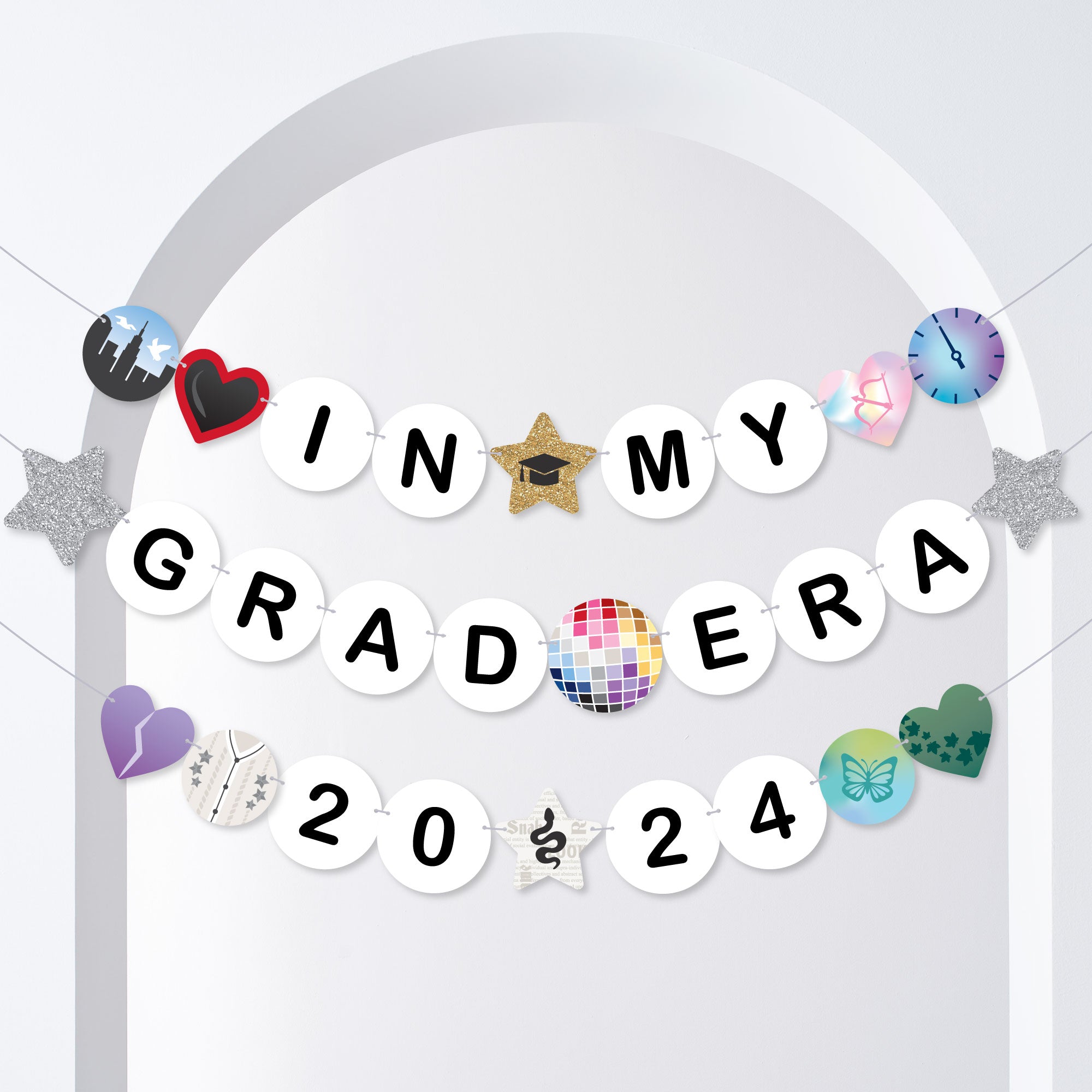 In My Grad Era 2024 Banner, Eras Graduation Party Decorations, Large ...