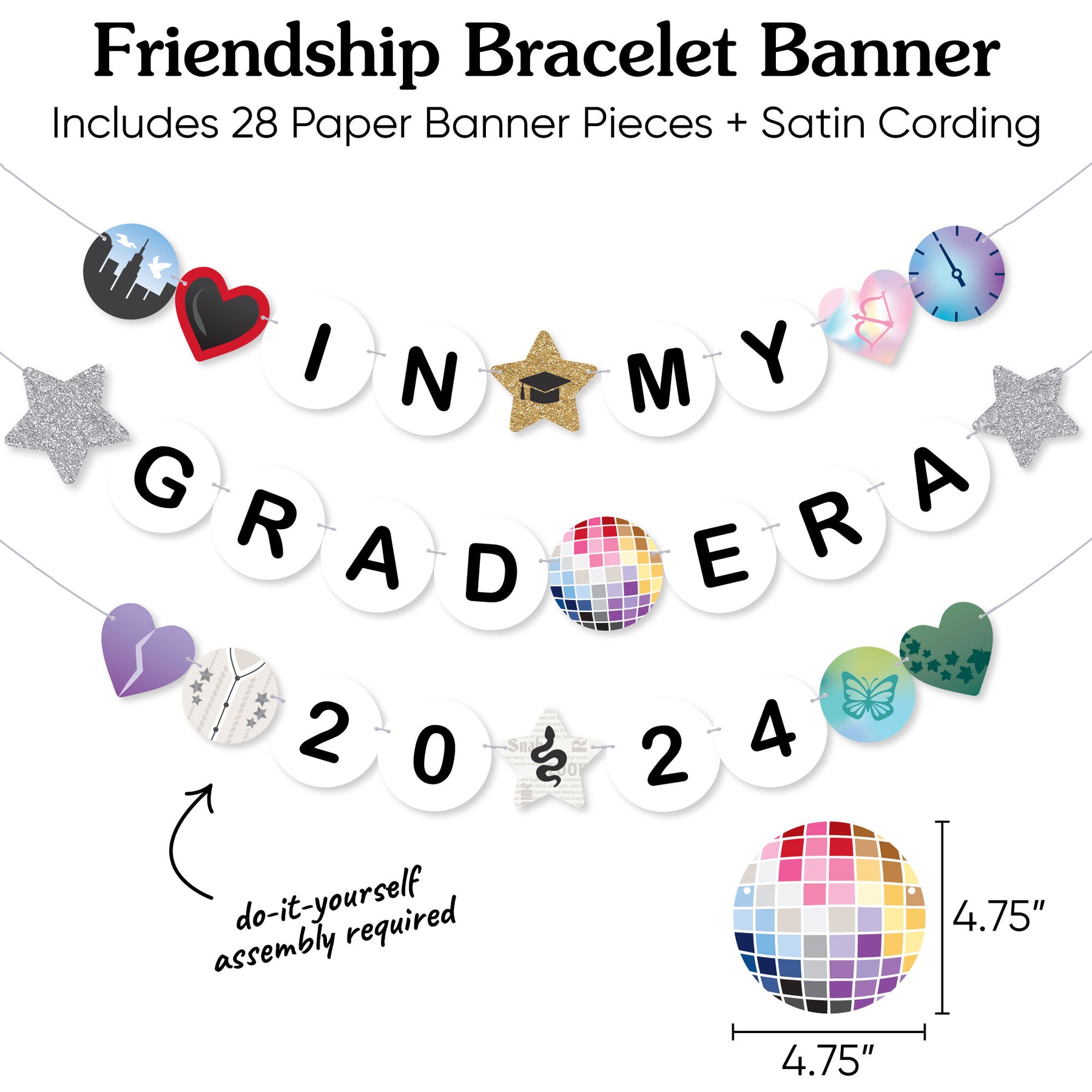 In My Grad Era 2024 Banner, Eras Graduation Party Decorations, Large ...