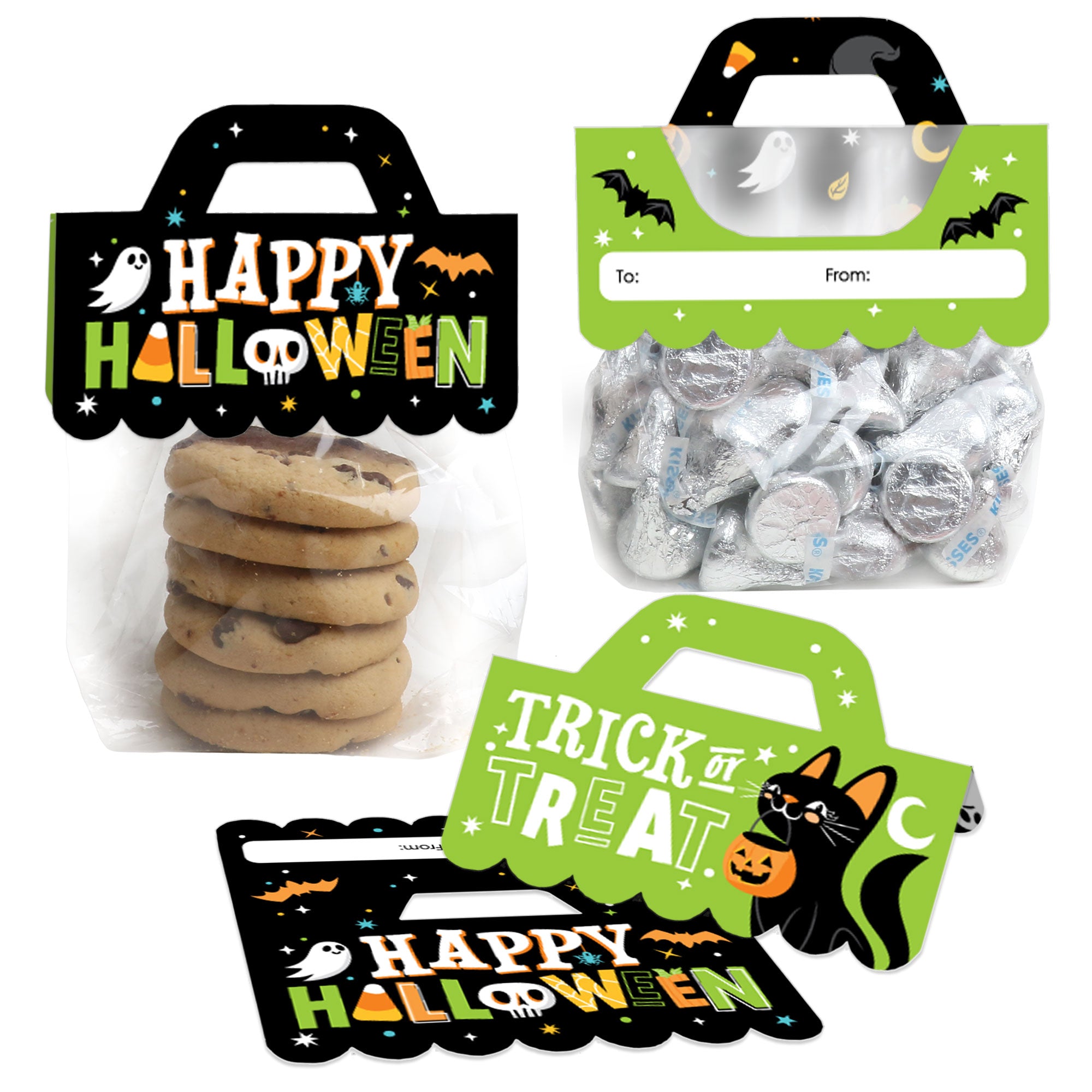 Jack-O'-Lantern Halloween - DIY Kids Halloween Party Clear Goodie Favor ...