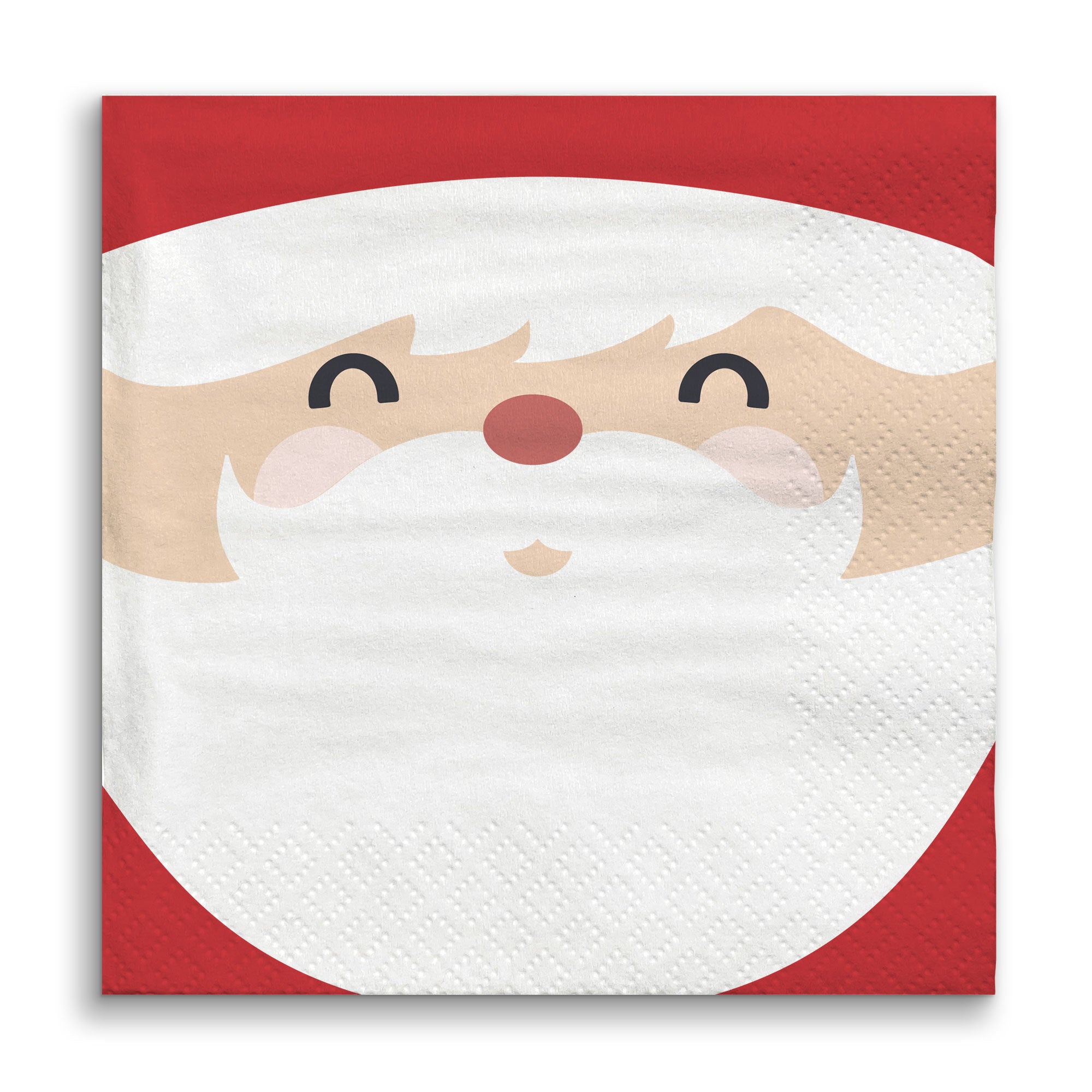 Jolly Santa Claus Napkins, Funny Christmas Party Decor of Santa's Face ...