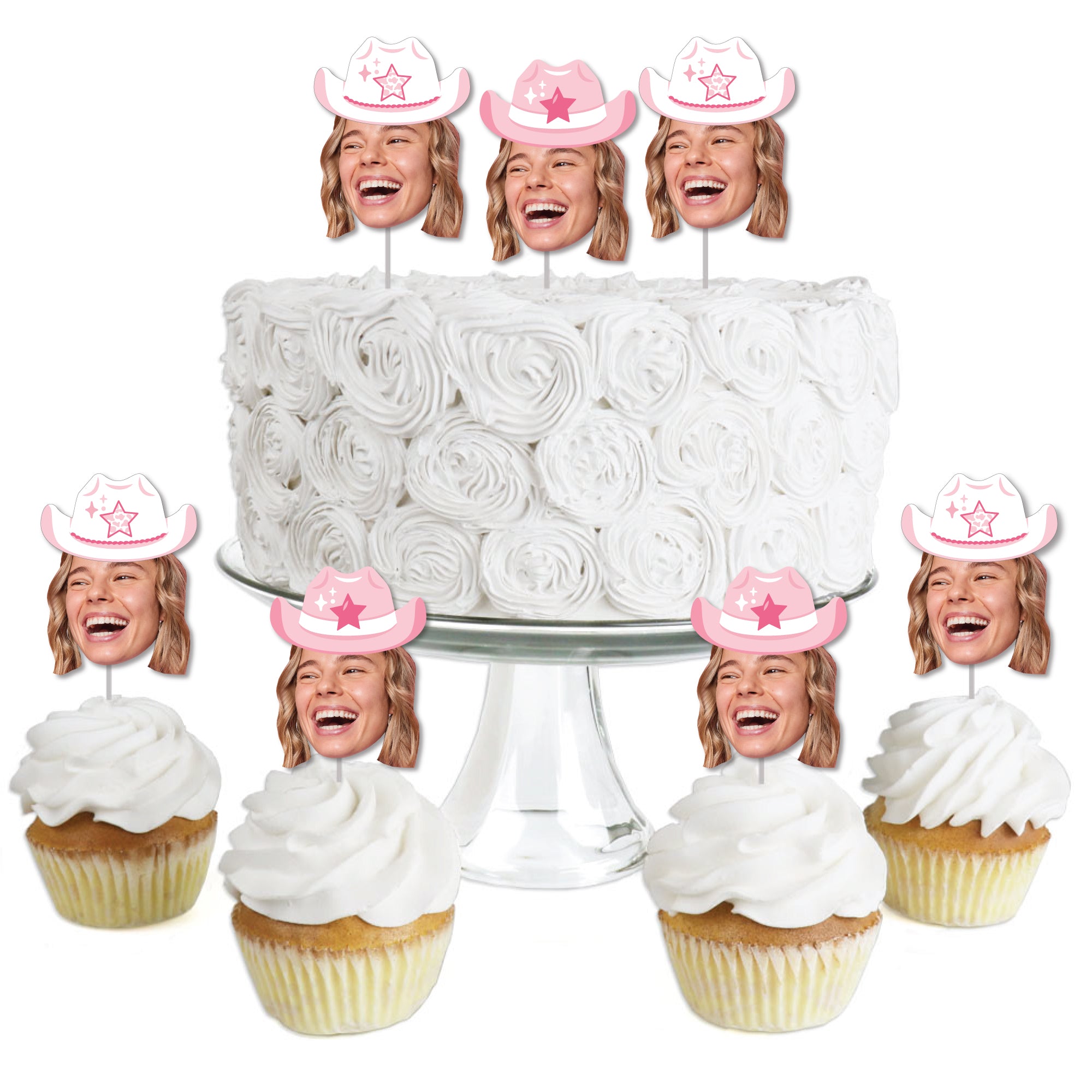 Custom Photo Last Rodeo - Pink Cowgirl Bachelorette Party Dessert ...