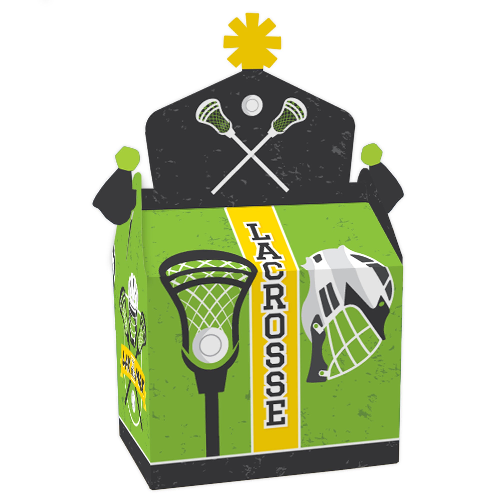 Lax to the Max - Lacrosse - Treat Box Party Favors - Party Goodie Gable ...
