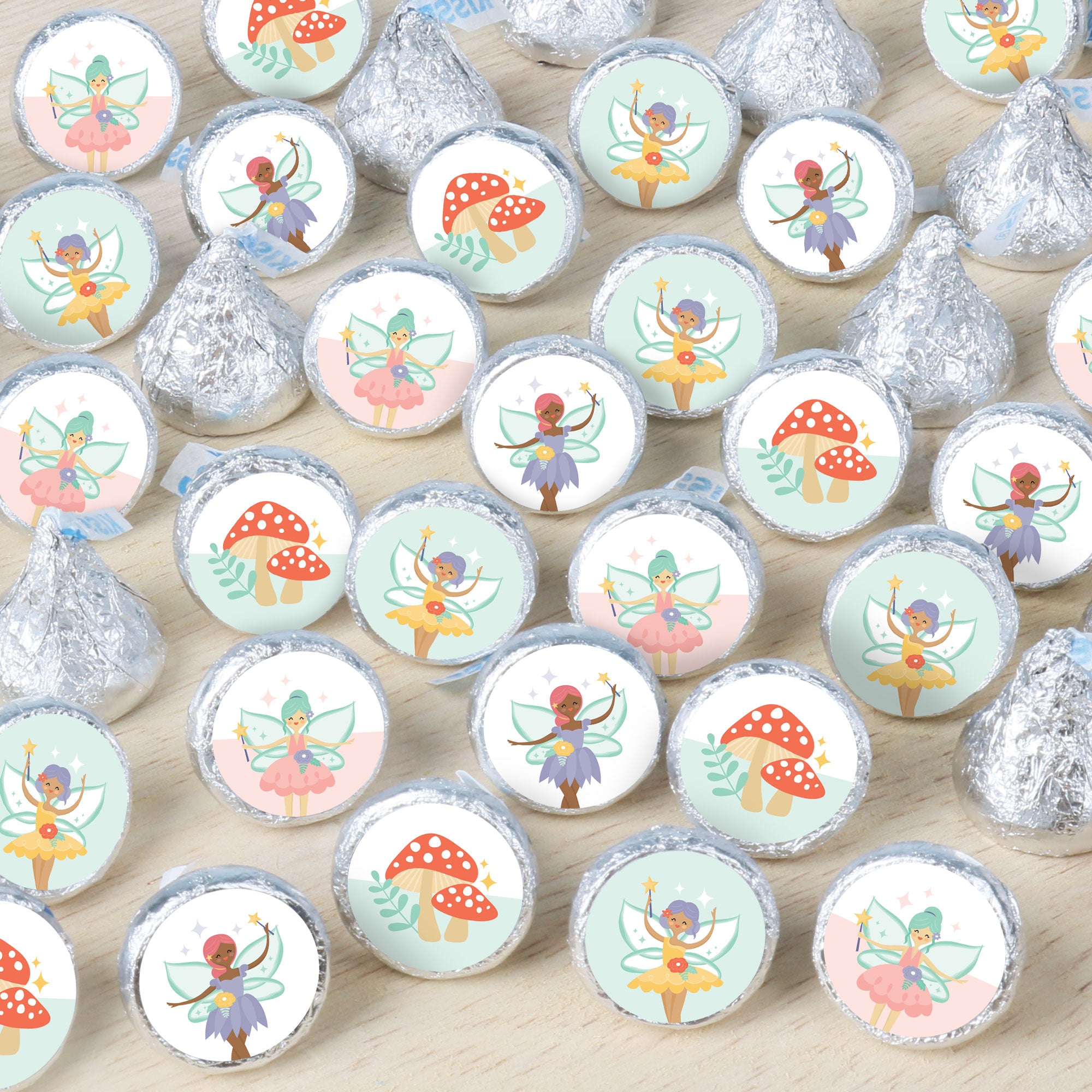 Let’s Be Fairies - Fairy Garden Birthday Party Small Round Candy ...